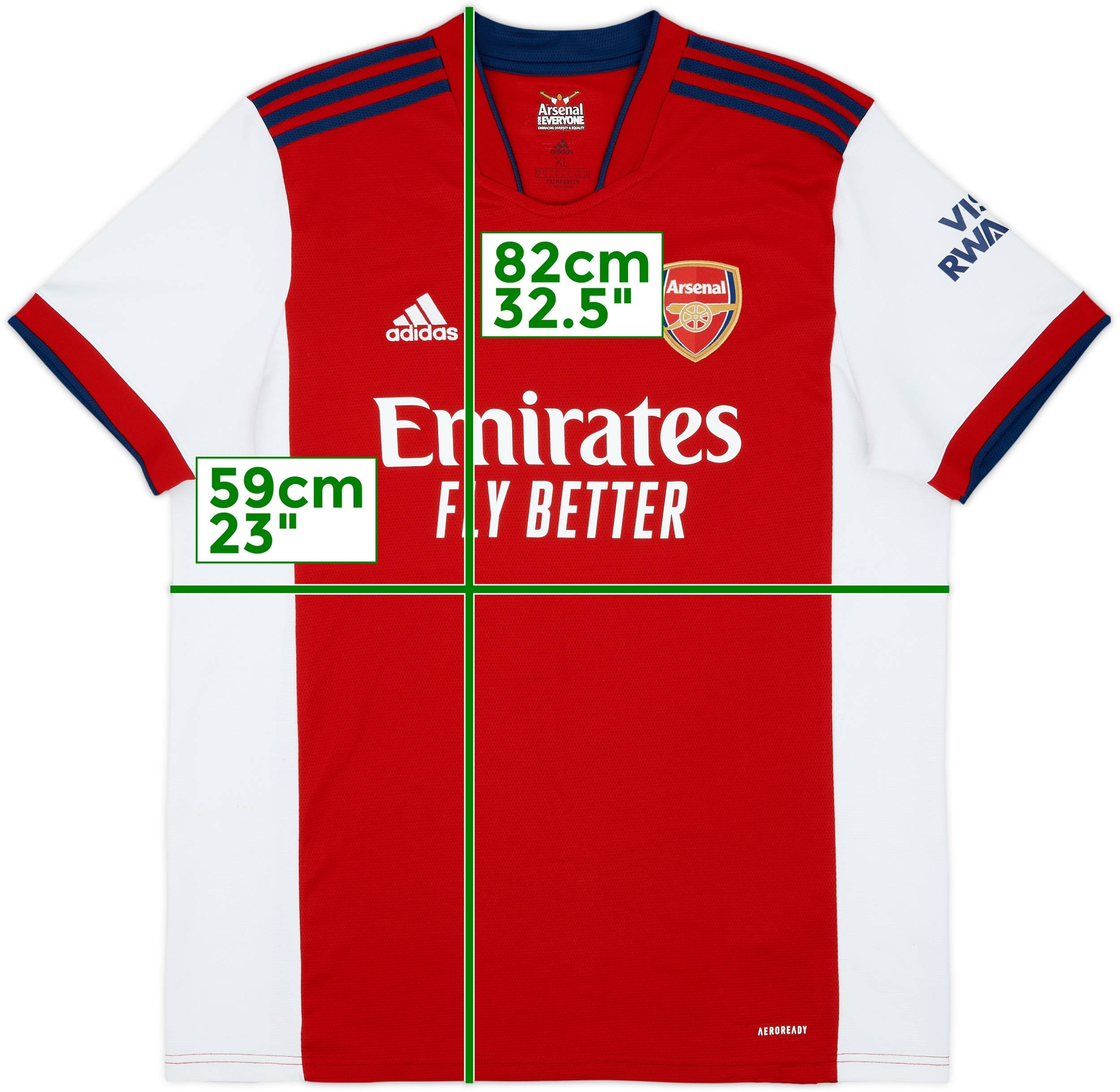 2021-22 Arsenal Home Shirt Saka #7 - 8/10 - (XL)