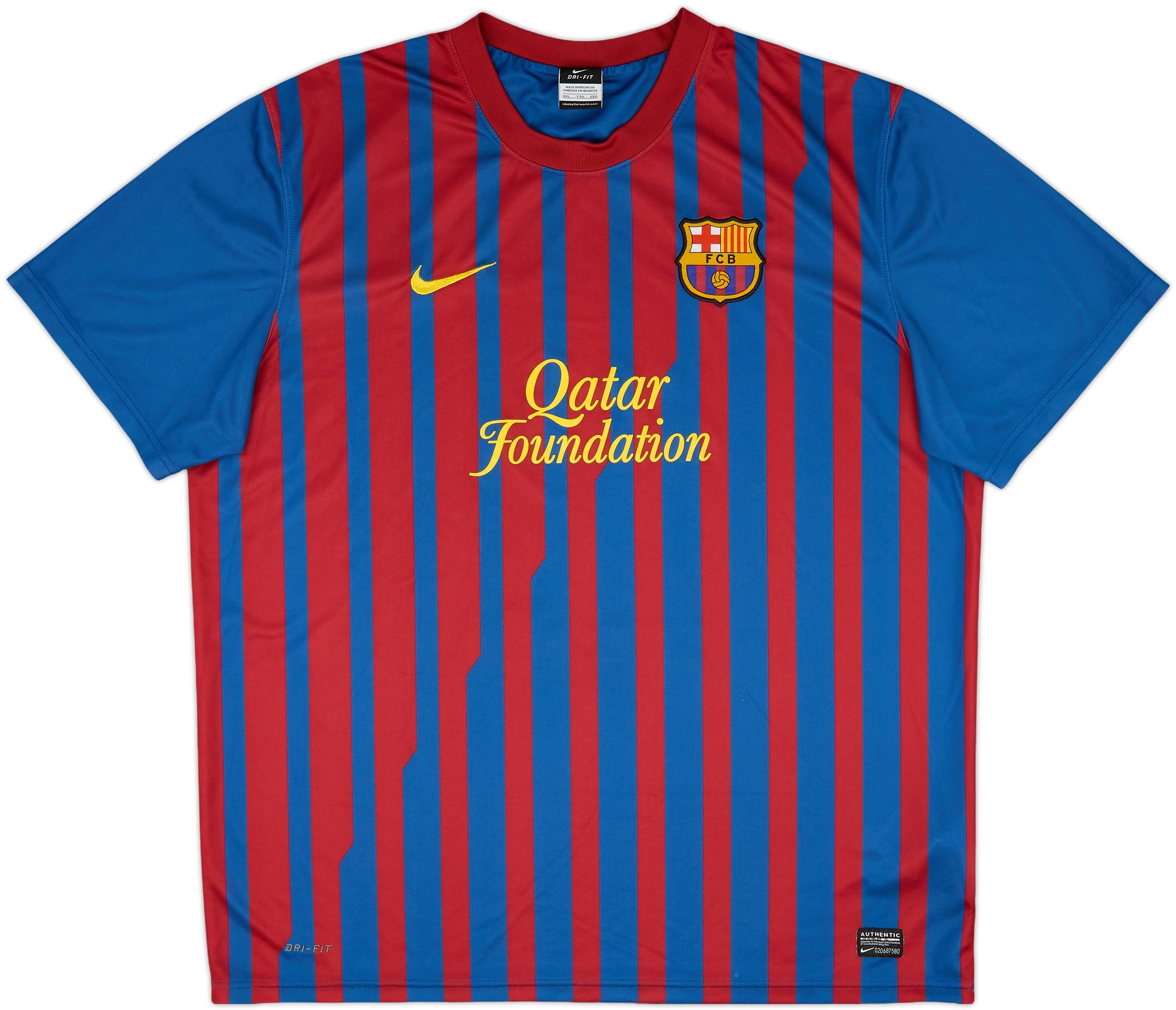 2011-12 Barcelona Basic Home Shirt - 7/10 - (XXL)