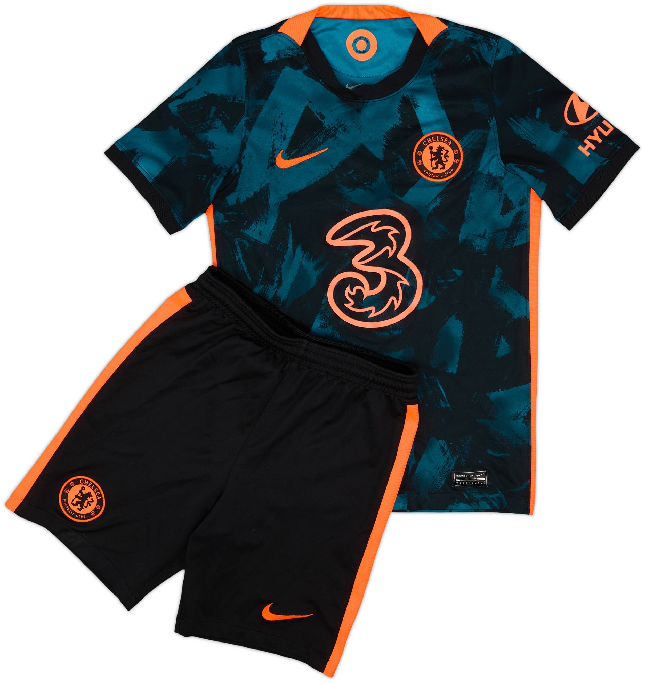 2021-22 Chelsea Third Shirt & Shorts - 8/10 - (M.Boys)
