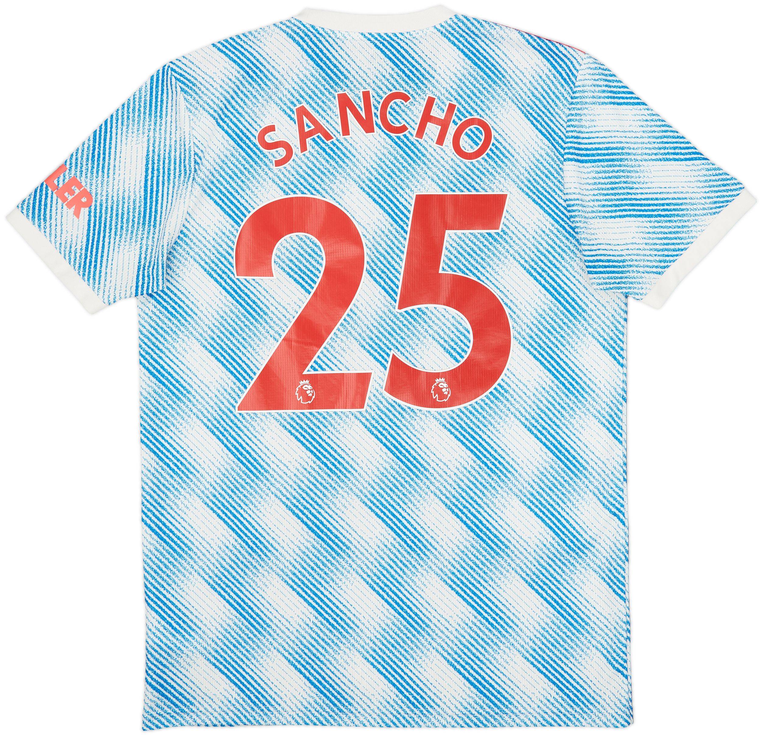 2021-22 Manchester United Away Shirt Sancho #25 - 7/10 - (M)