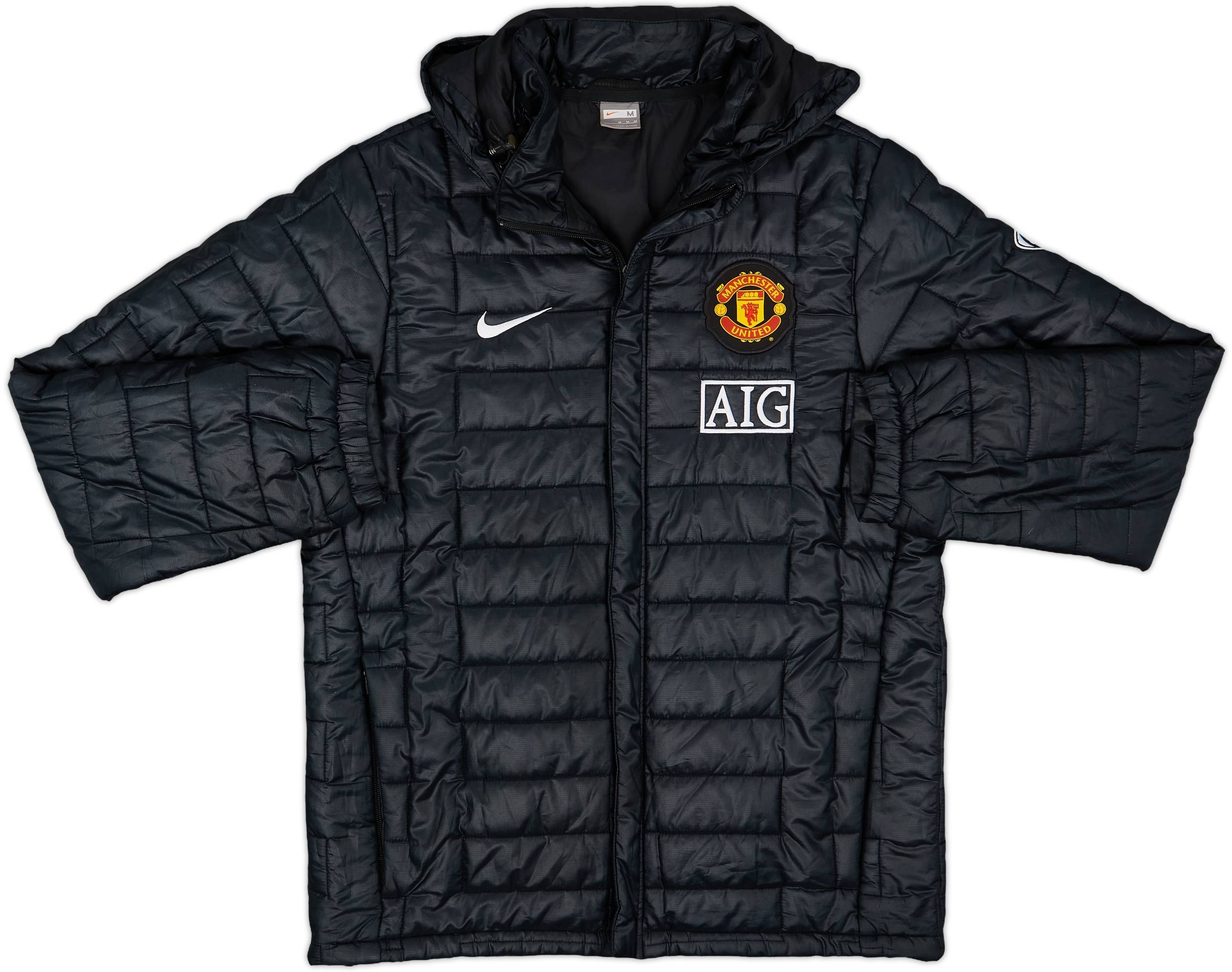 2009-10 Manchester United Nike Padded Bench Coat - 8/10 - (M)