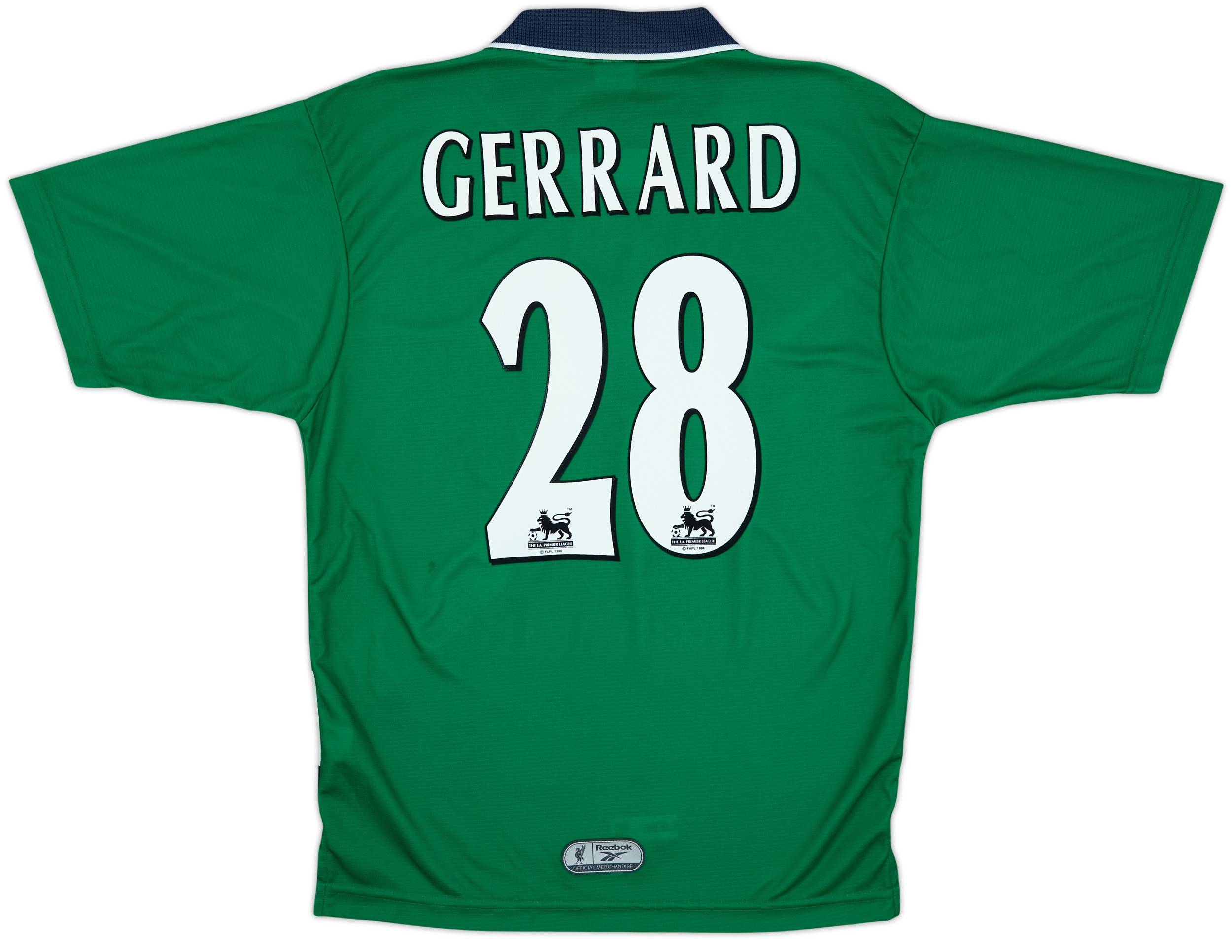 1999-00 Liverpool Away Shirt Gerrard #28 (S)