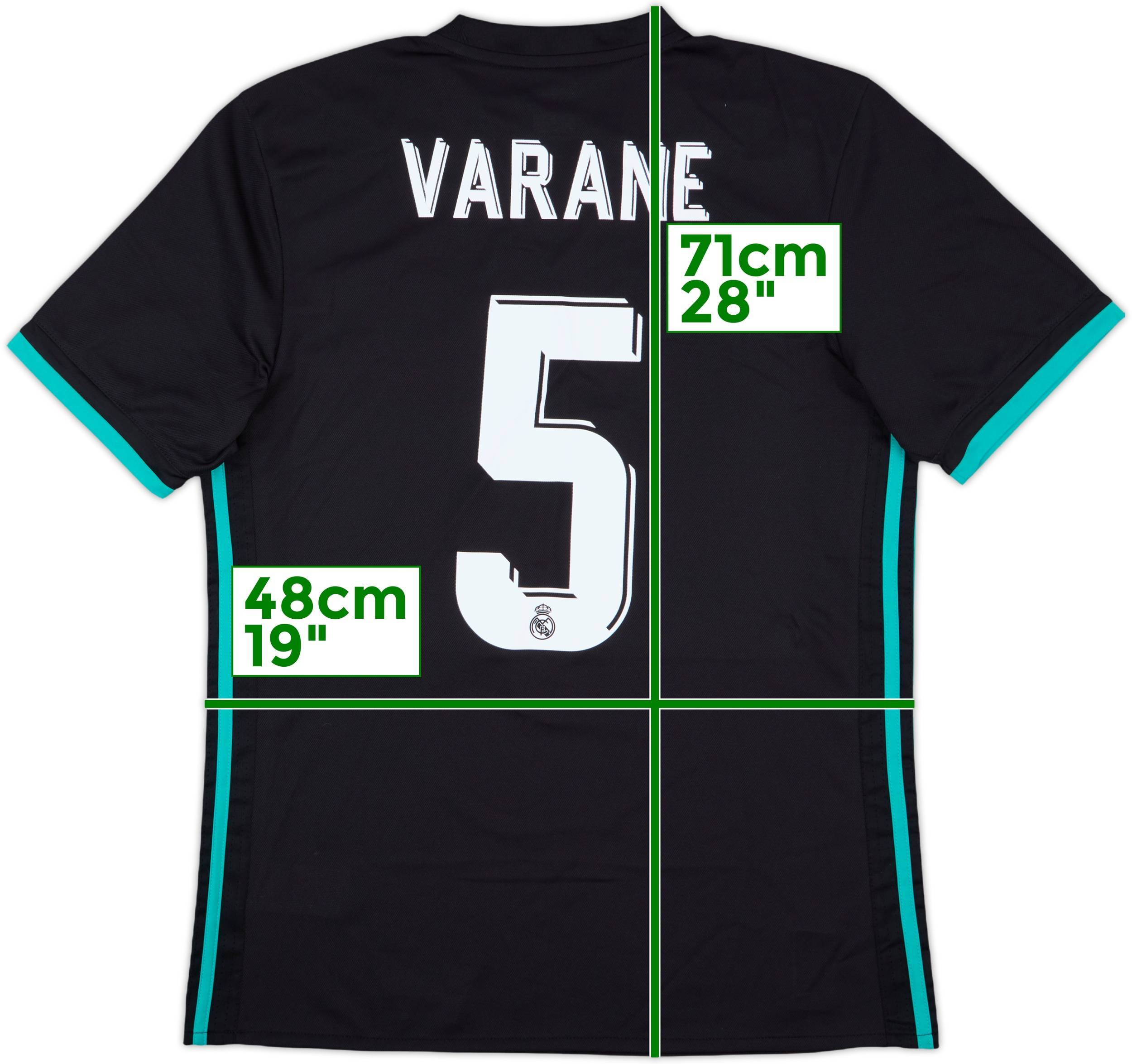 2017-18 Real Madrid Away Shirt Varane #5 (M)