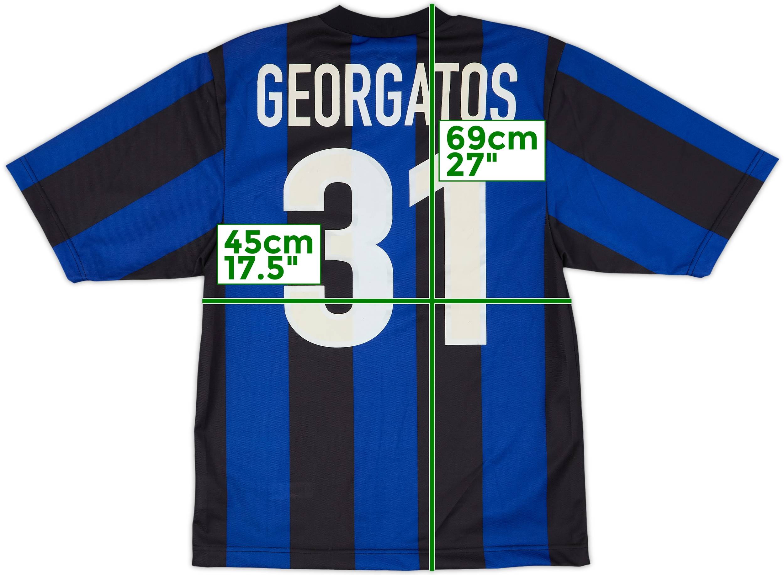 1999-00 Inter Milan Basic Home Shirt Georgatos #31 (XS)