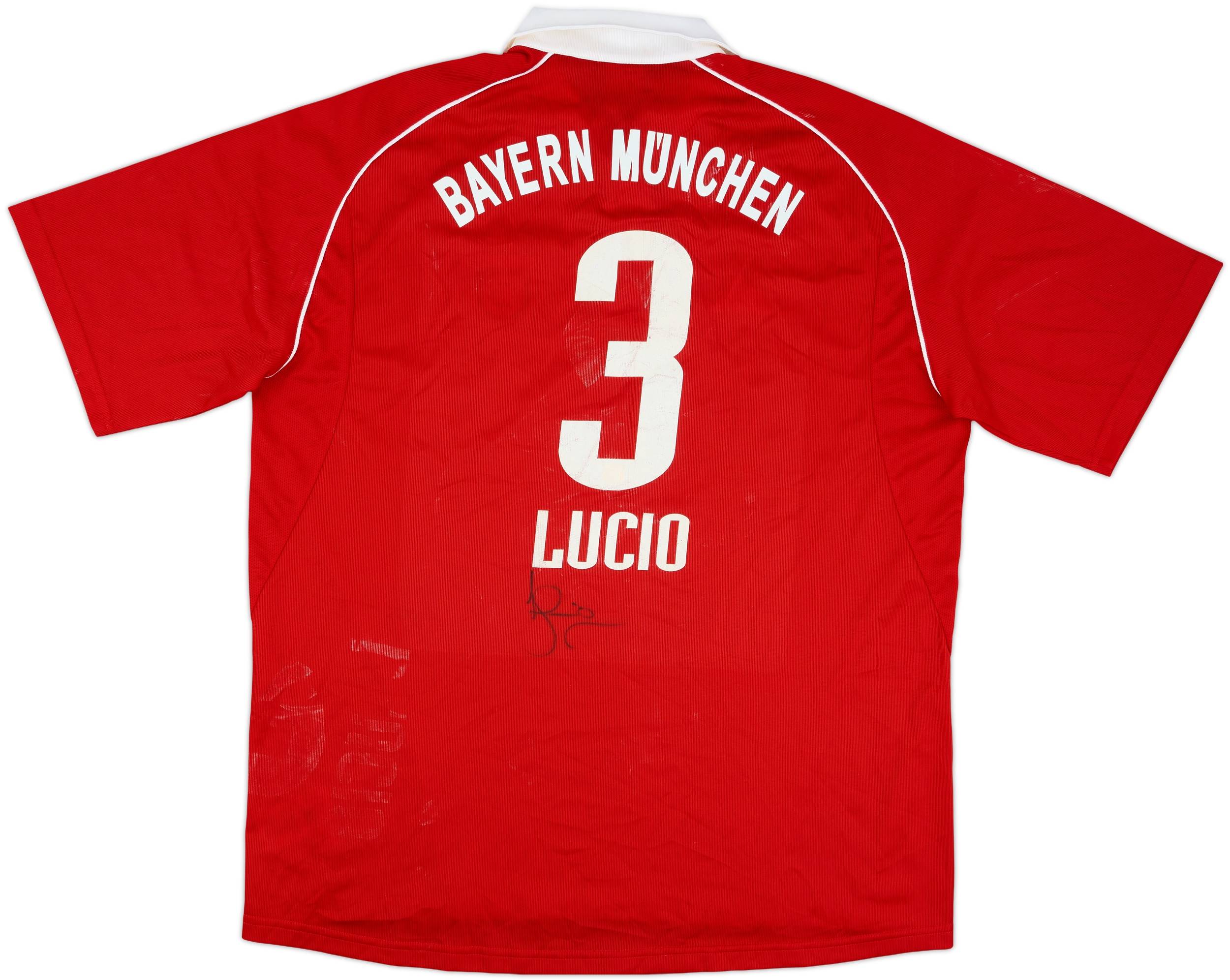 2005-06 Bayern Munich Signed Home Shirt Lucio - 6/10 - (XL)