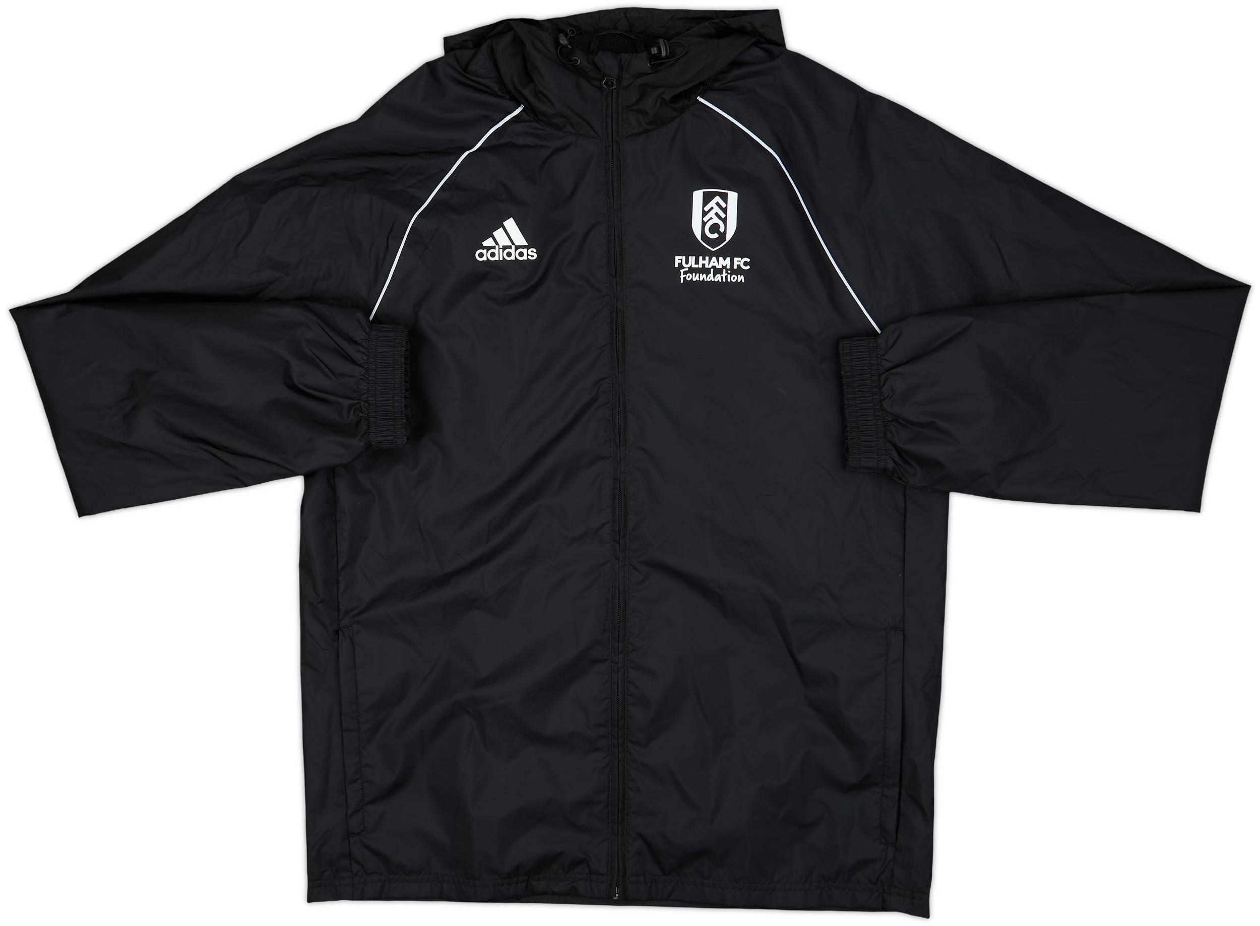 2021-22 Fulham Foundation adidas Hooded Rain Jacket - 8/10 - (M)