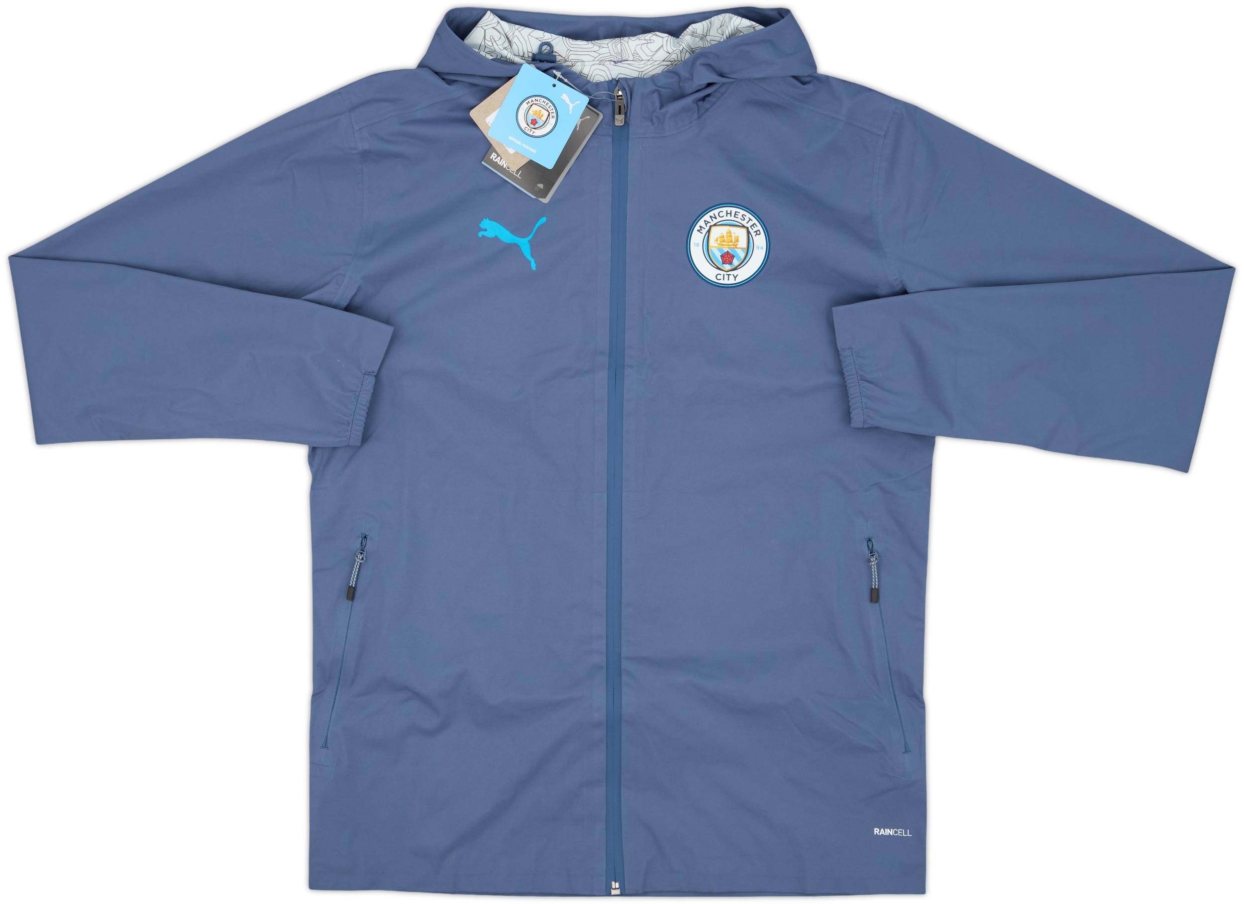 2024-25 Manchester City Puma Hooded Rain Jacket (M)