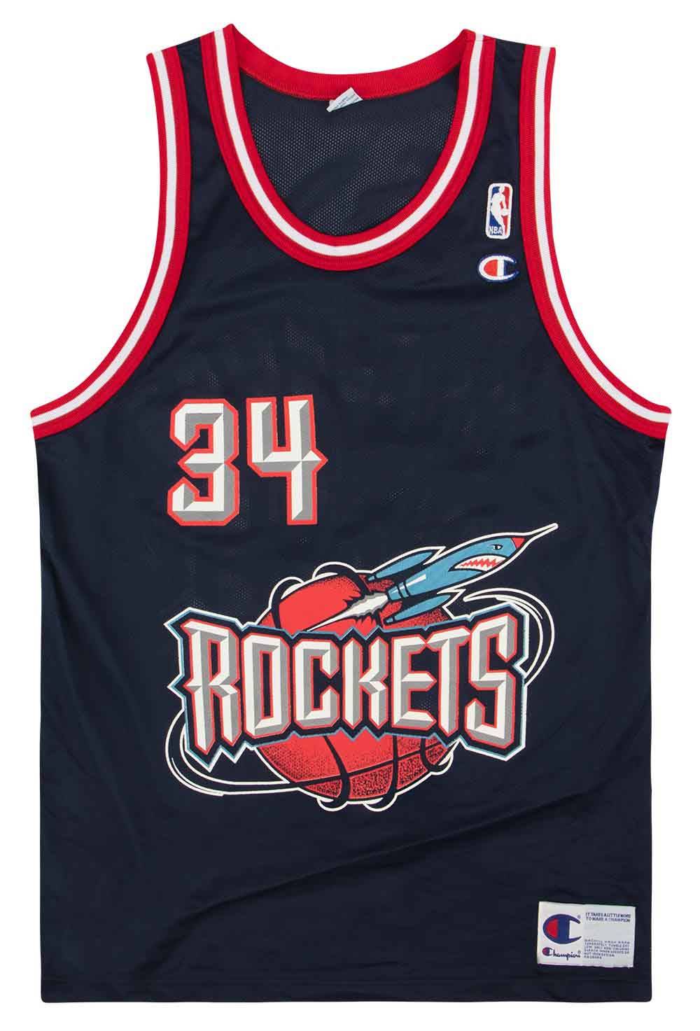 1995-01 Houston Rockets Olajuwon #34 Champion Jersey (Away) XL