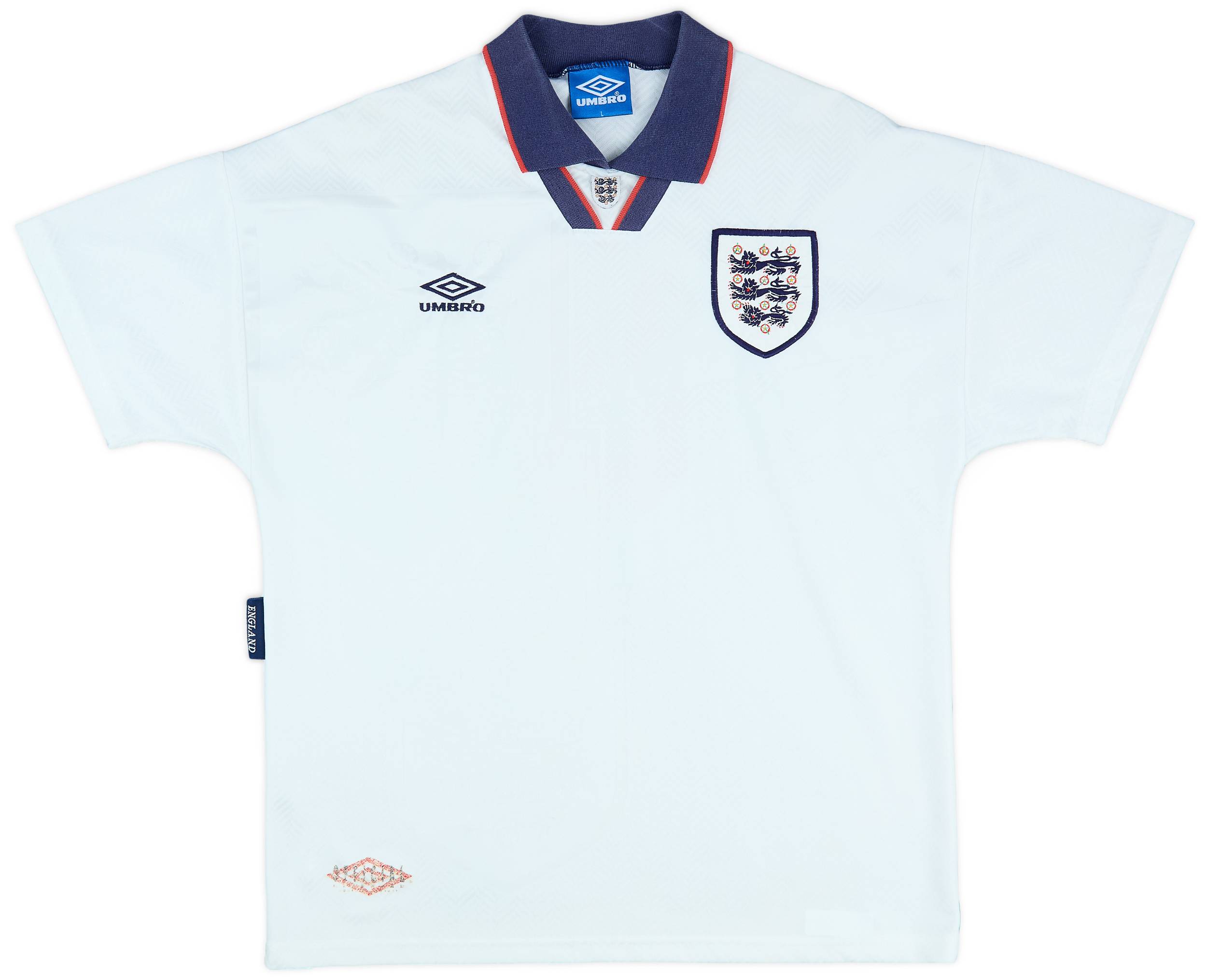 1993-95 England Match Issue Home Shirt #8