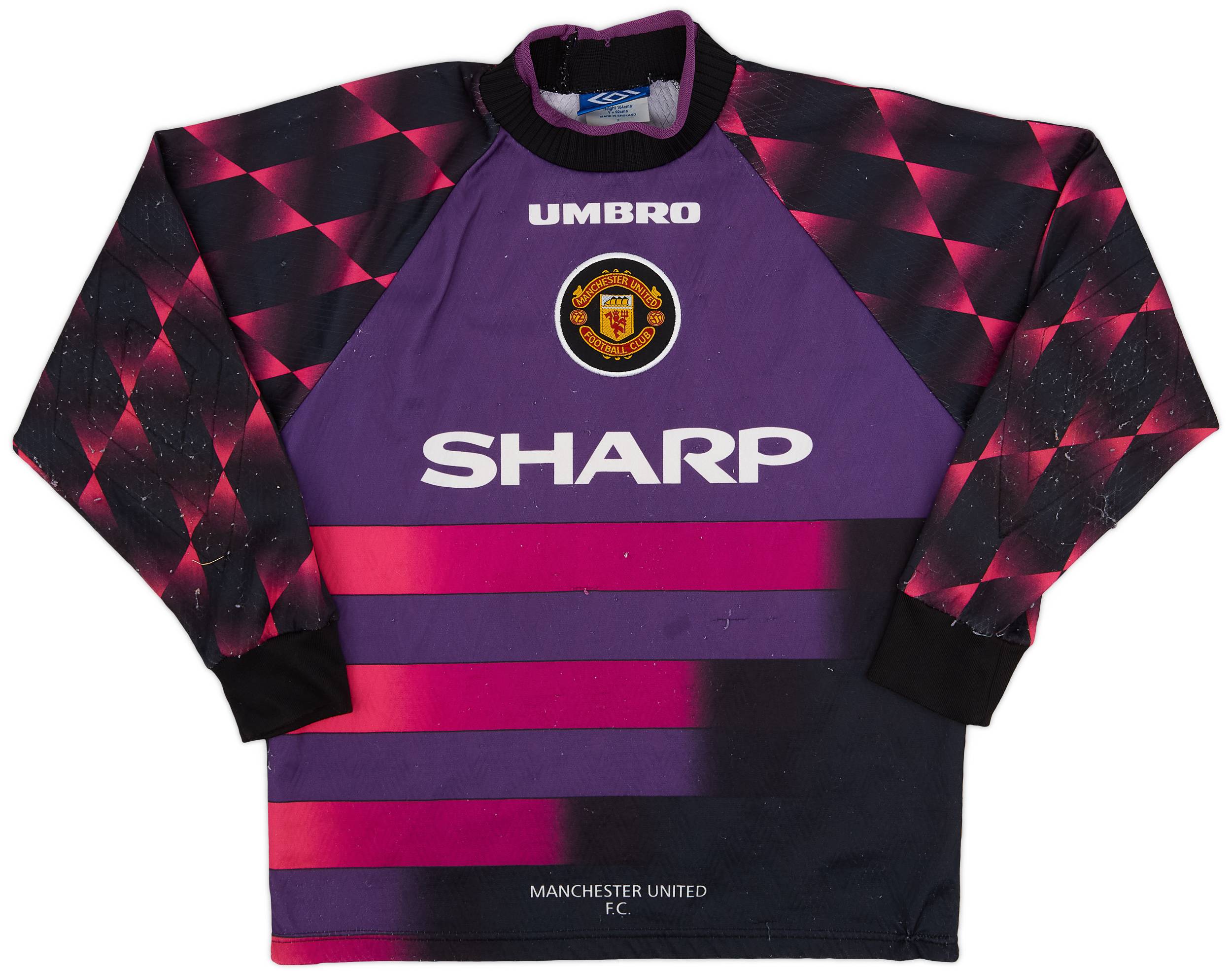 1996-97 Manchester United Purple GK Shirt - 5/10 - (Y)