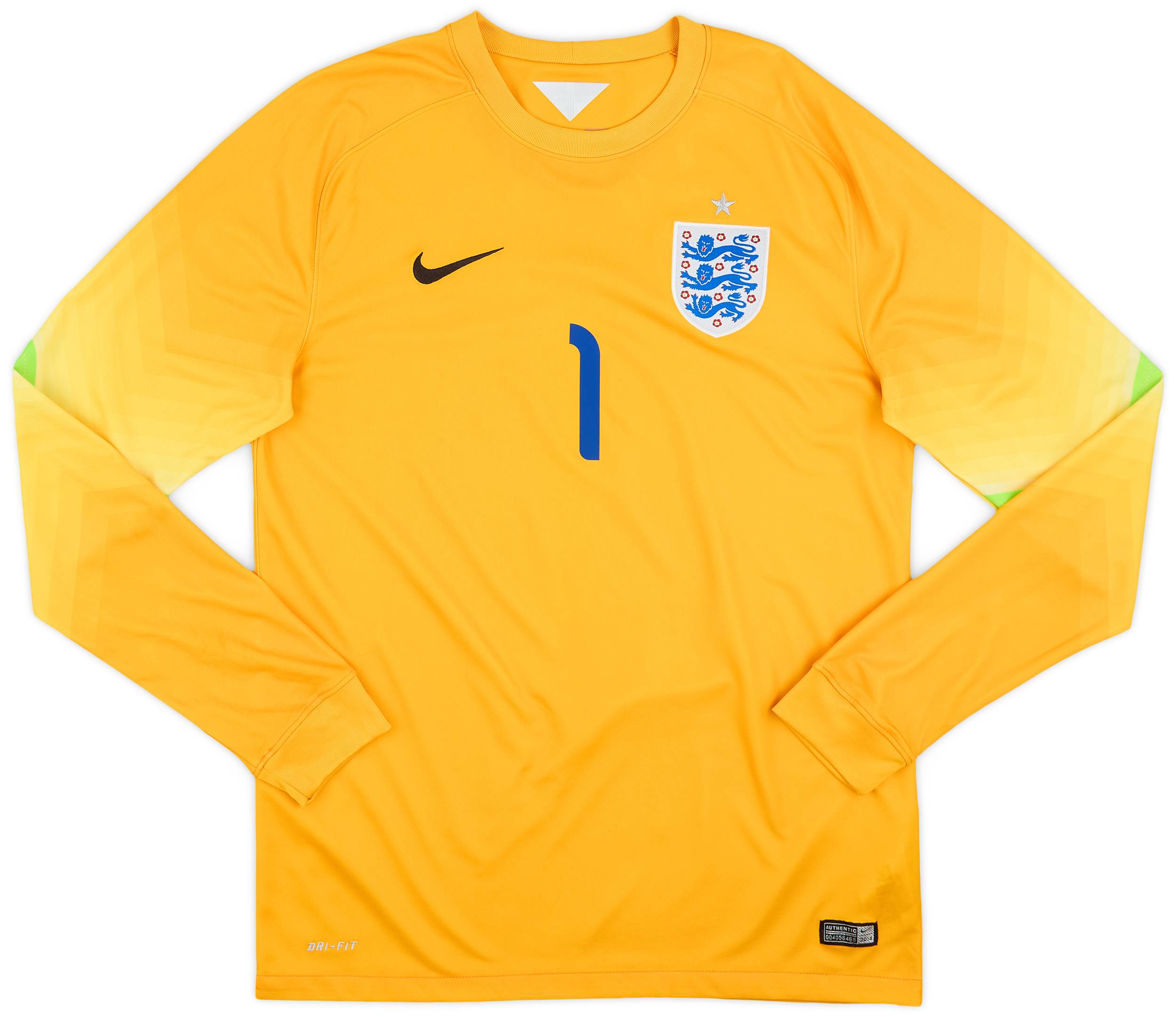 2018-19 England GK Shirt #1 - 9/10 - (M)