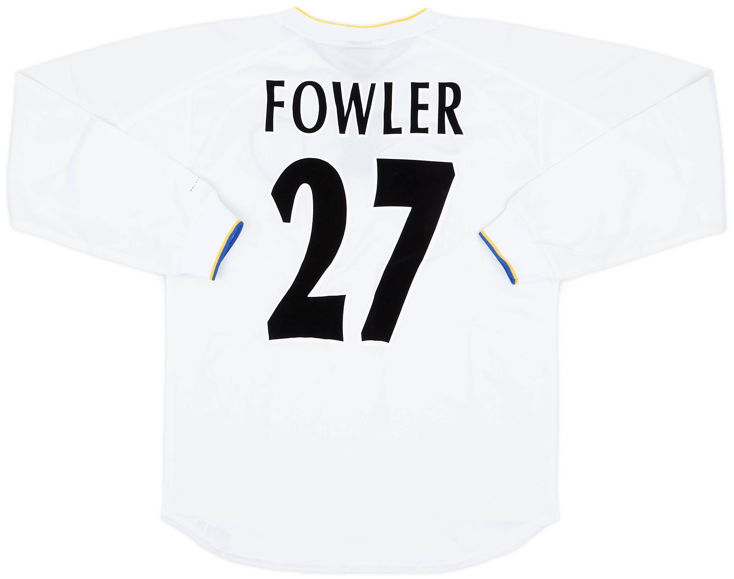 2000-02 Leeds United Home L/S Shirt Fowler #27 (S)