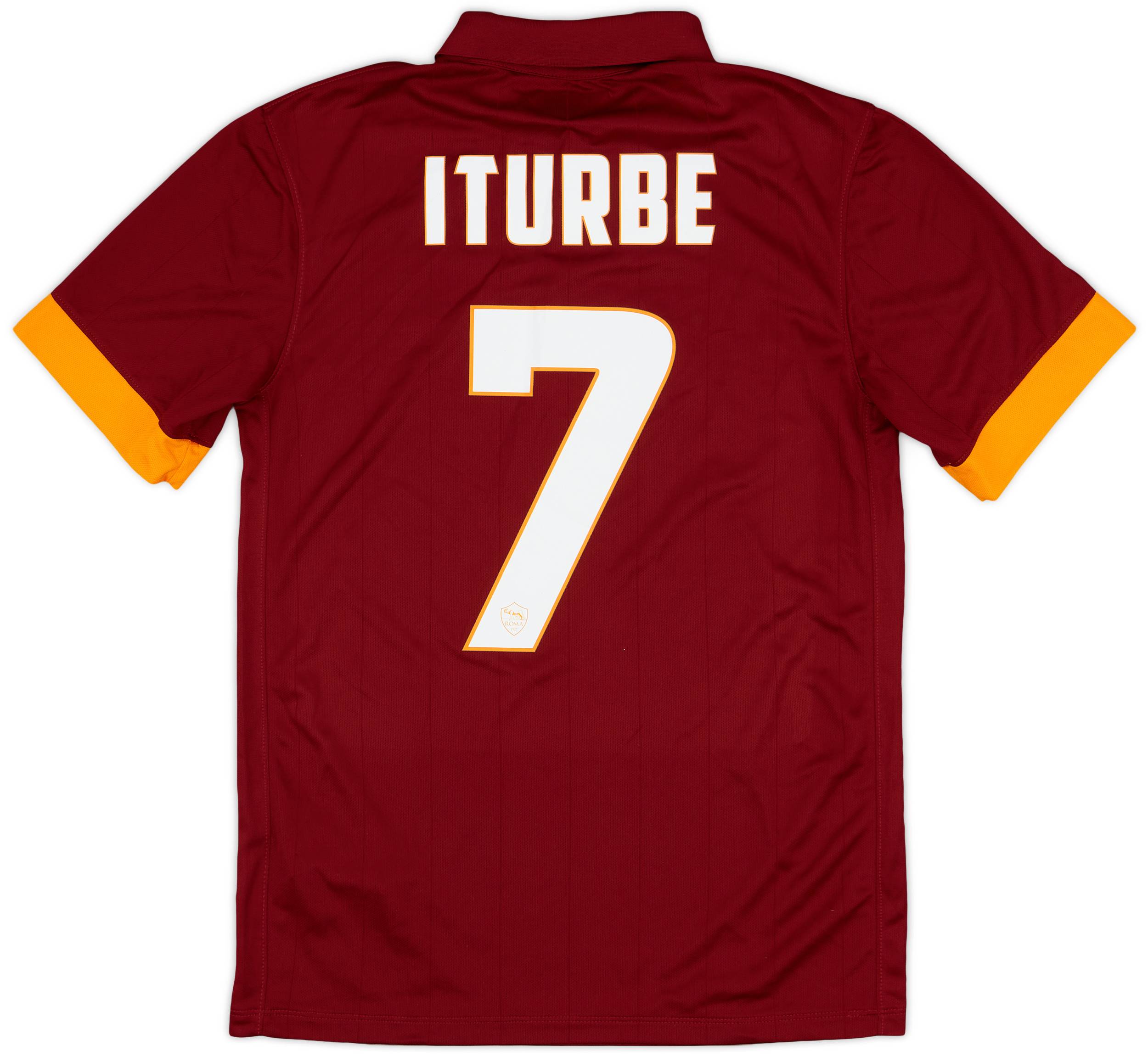 2014-15 Roma Home Shirt Iturbe #7 - 7/10 - (S)
