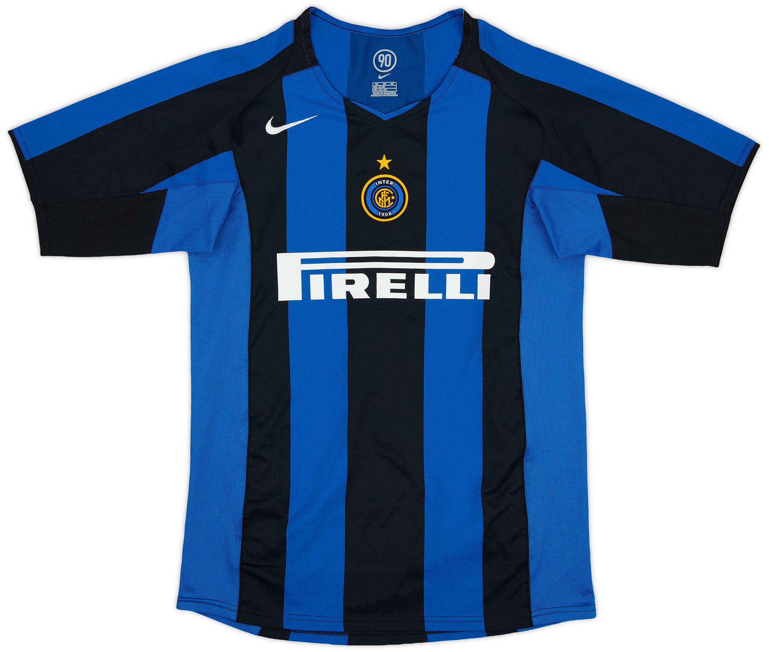 2004-05 Inter Milan Home Shirt - 9/10 - (XL.Boys)