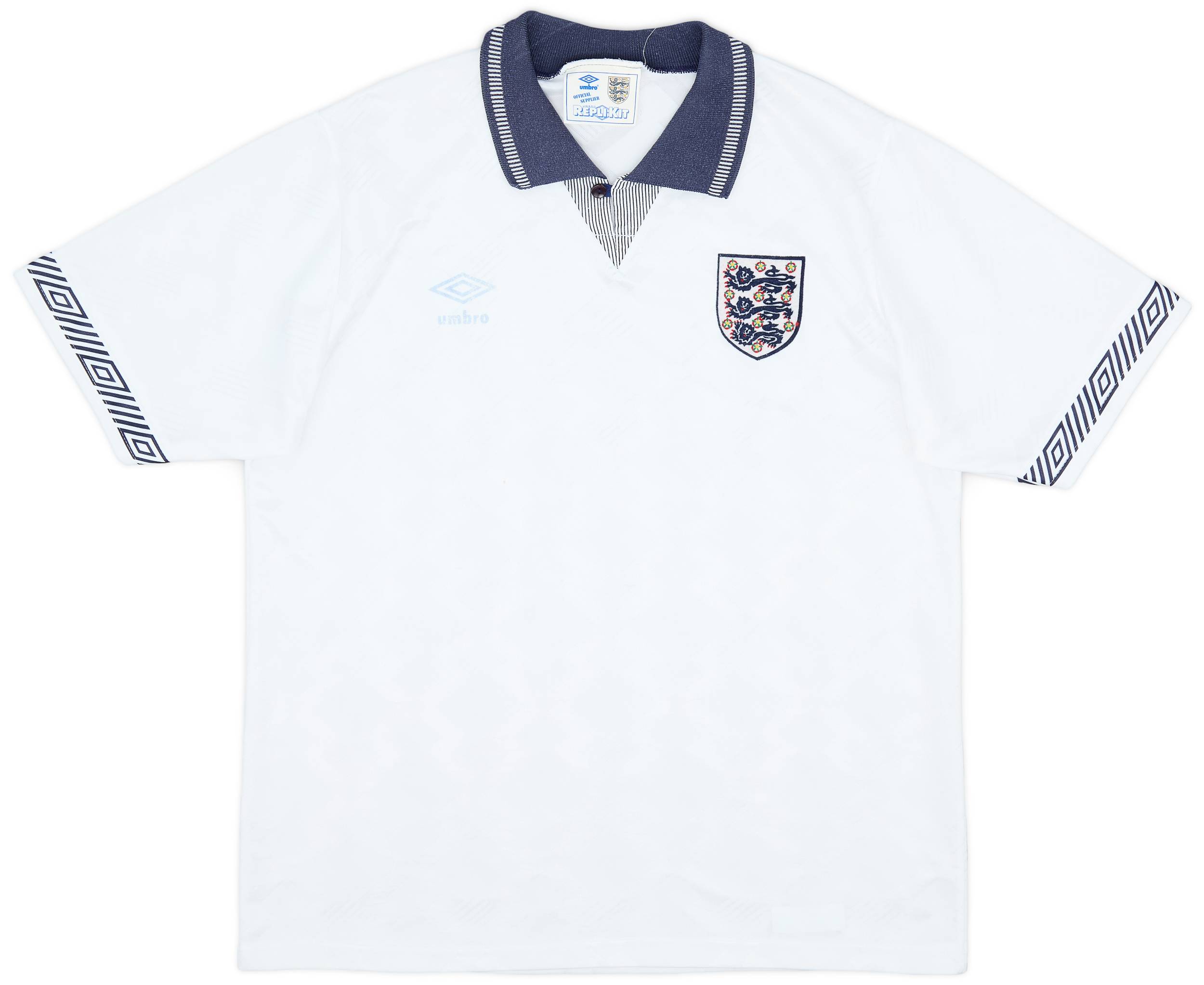 1990-92 England Home Shirt - 5/10 - (M)