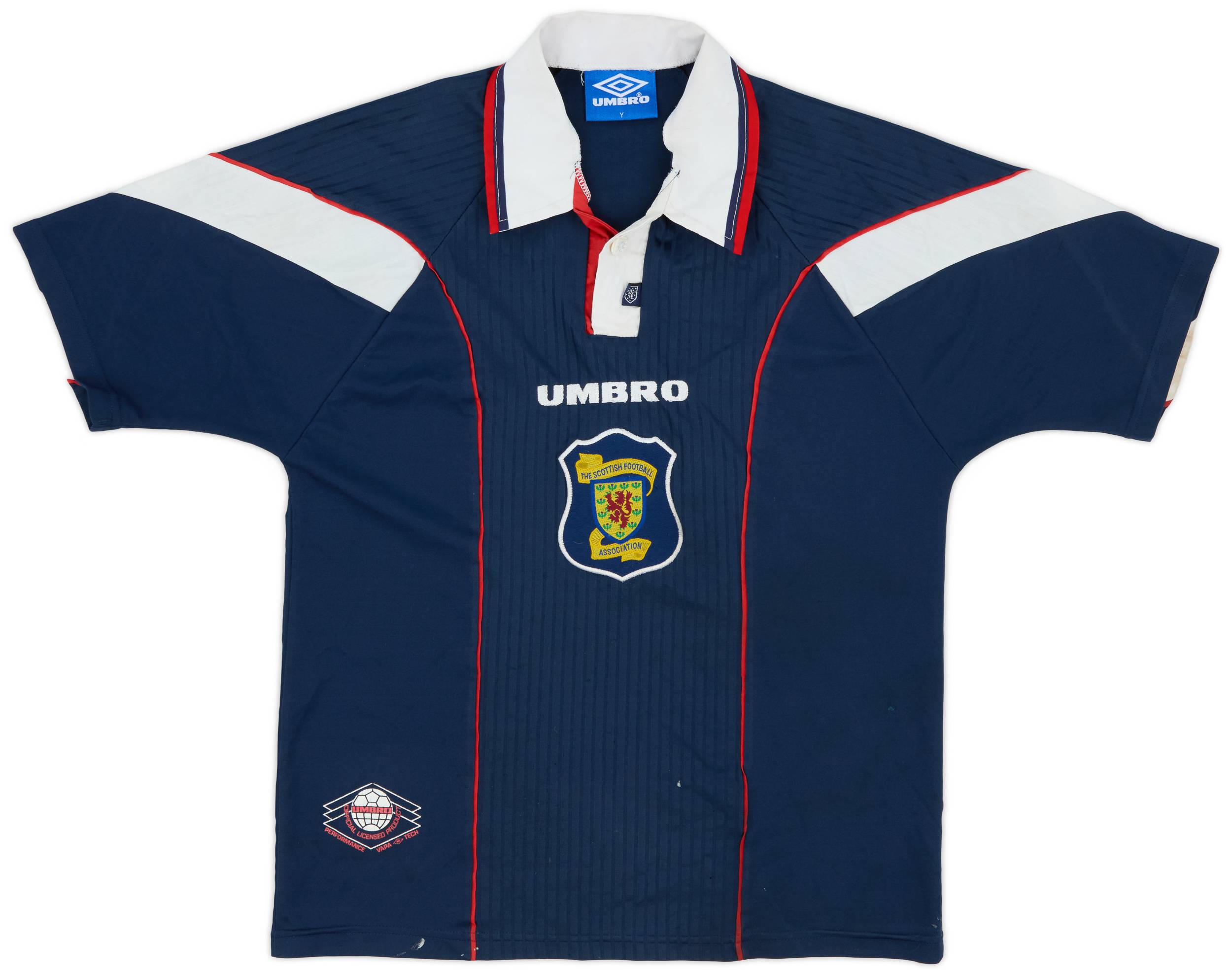 1996-98 Scotland Home Shirt - 8/10 - (Y)