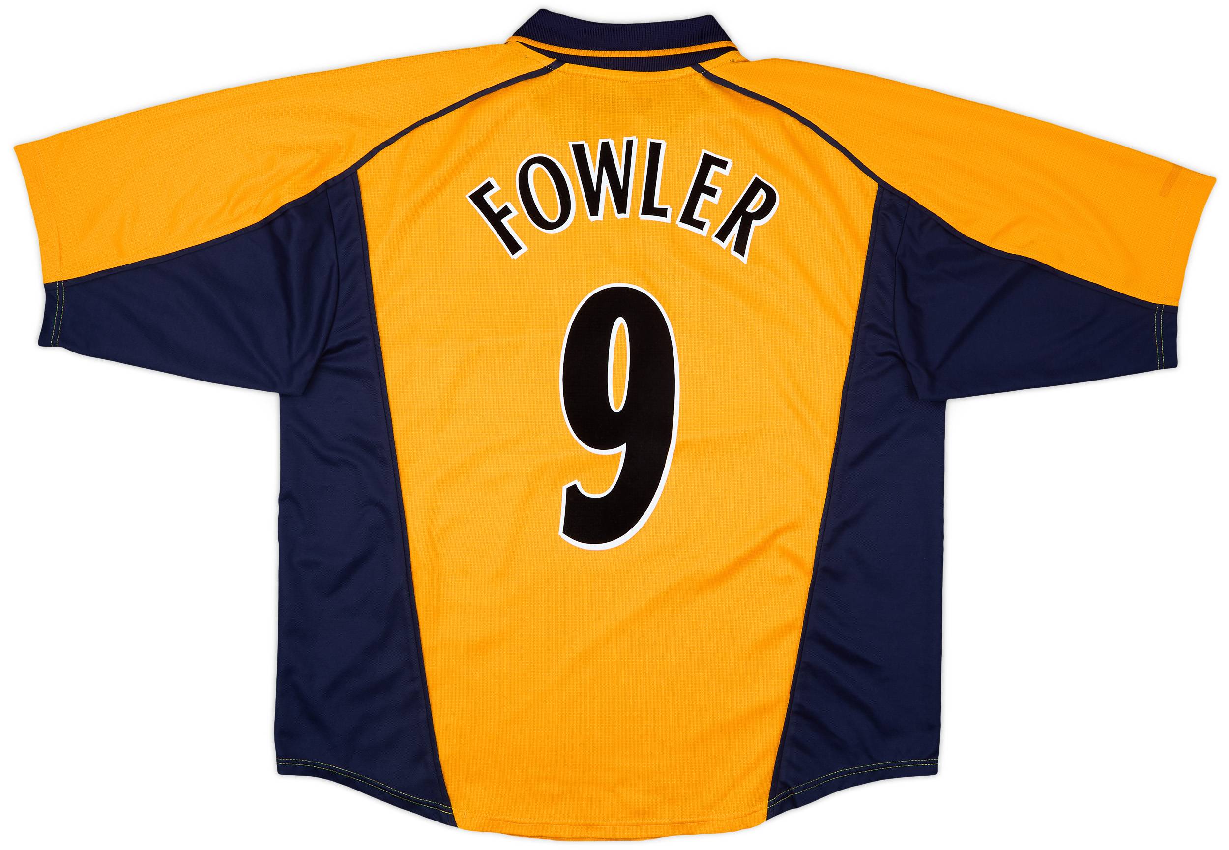 2000-02 Liverpool Away Shirt Fowler #9 - 9/10 - (XL)