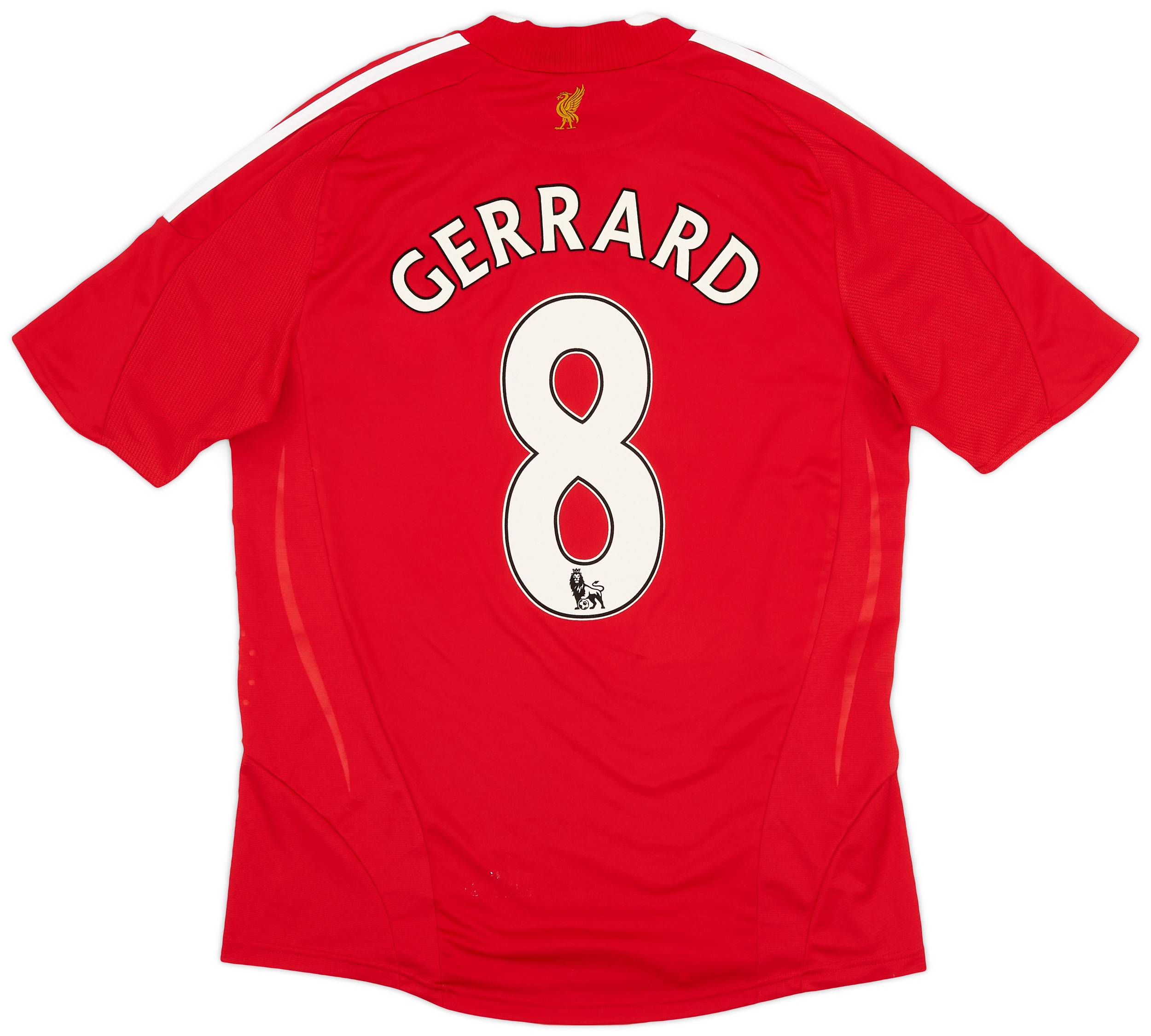 2008-10 Liverpool Home Shirt Gerrard #8 - 8/10 - (M)