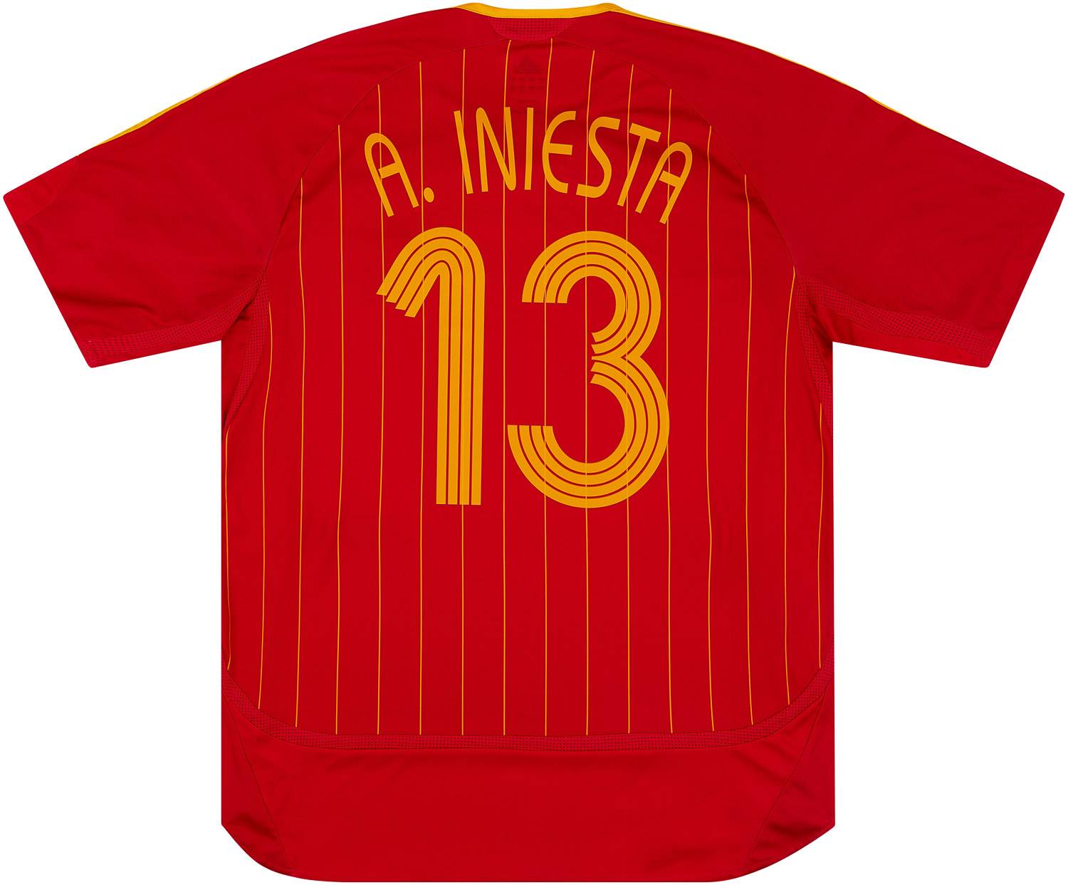 2006-08 Spain Home Shirt A.Iniesta #13