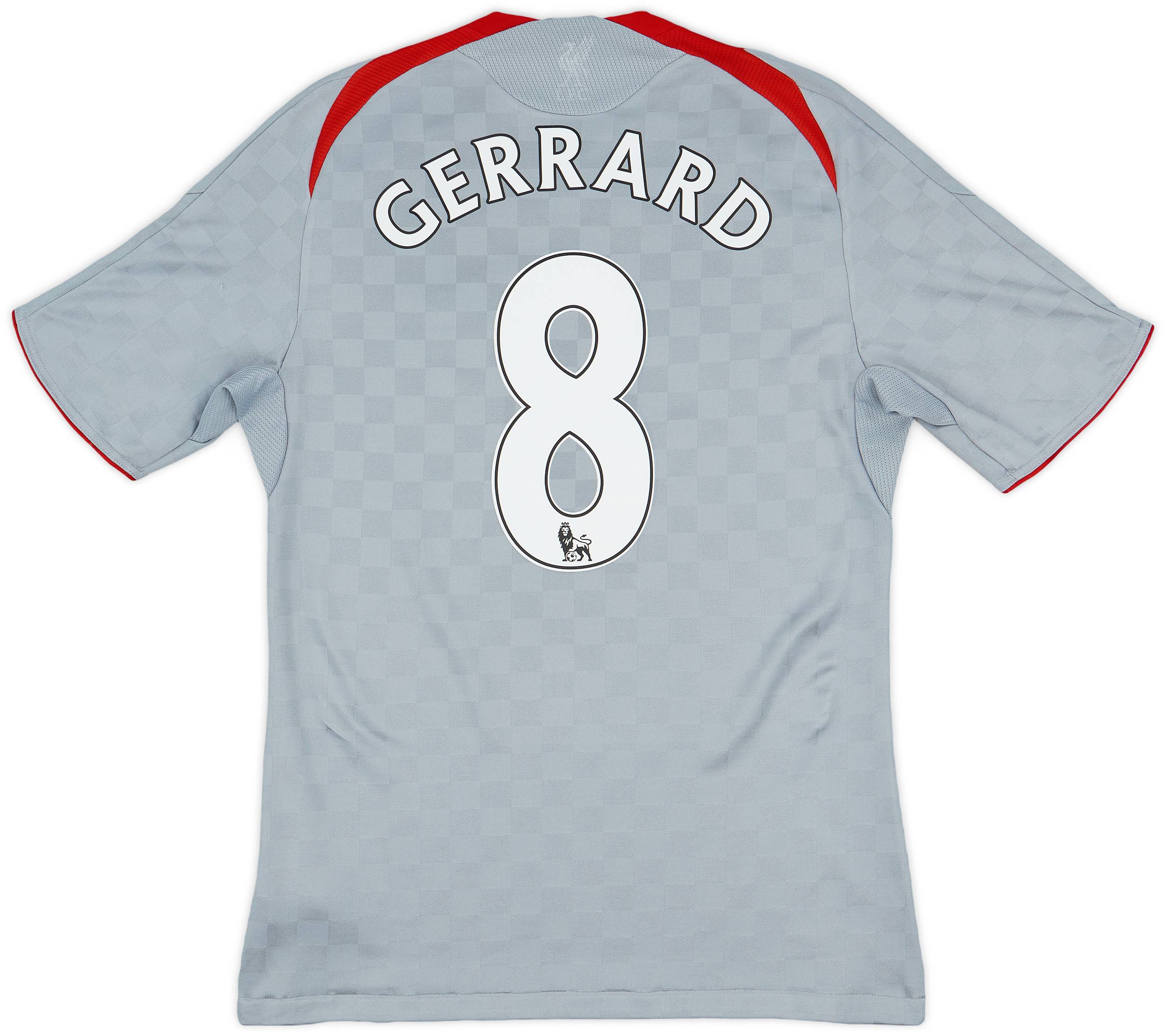 2008-09 Liverpool Away Shirt Gerrard #8 - 4/10 - (M)