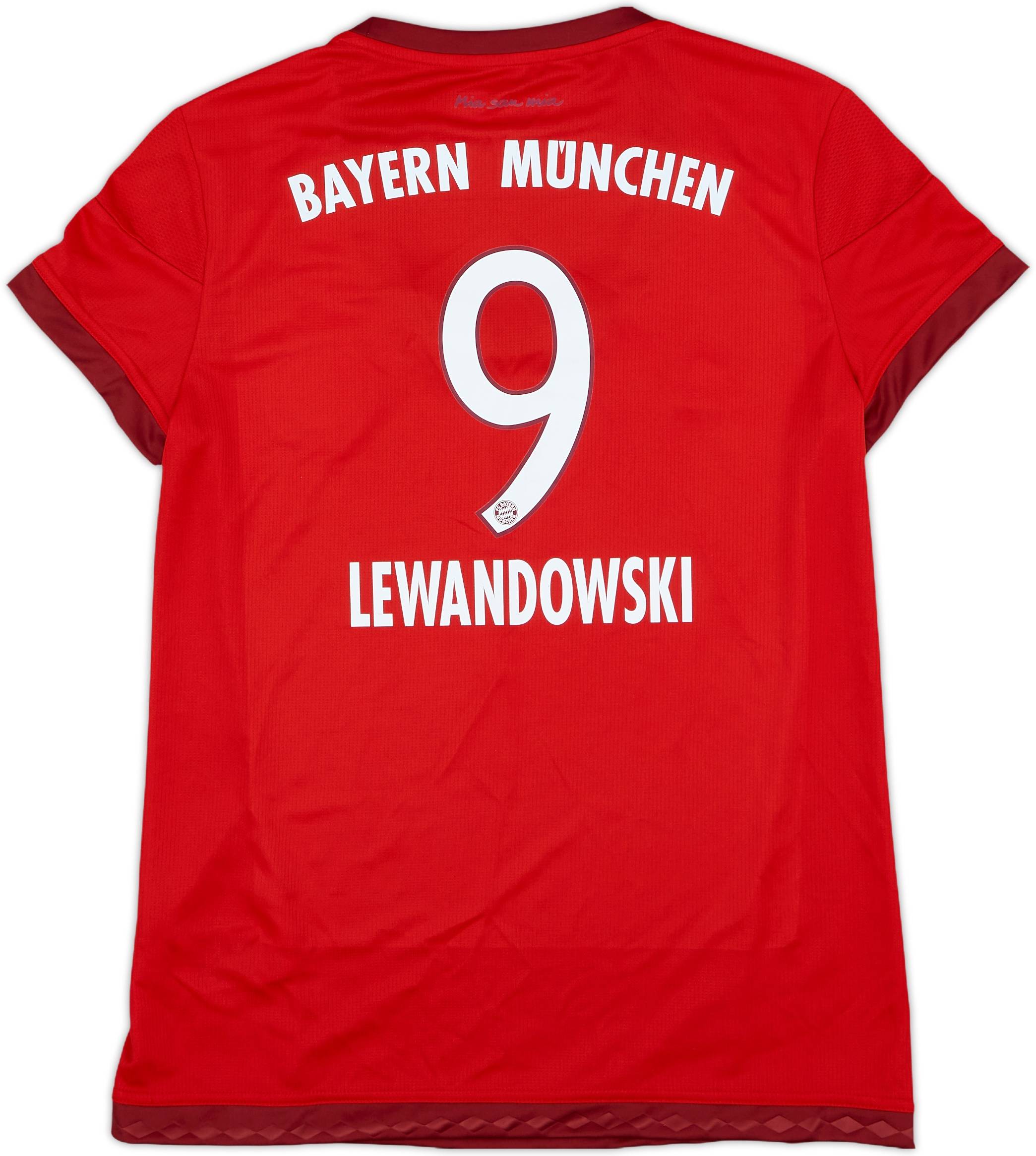 2015-16 Bayern Munich Home Shirt Lewandowski #9 - 9/10 - (Women's M)