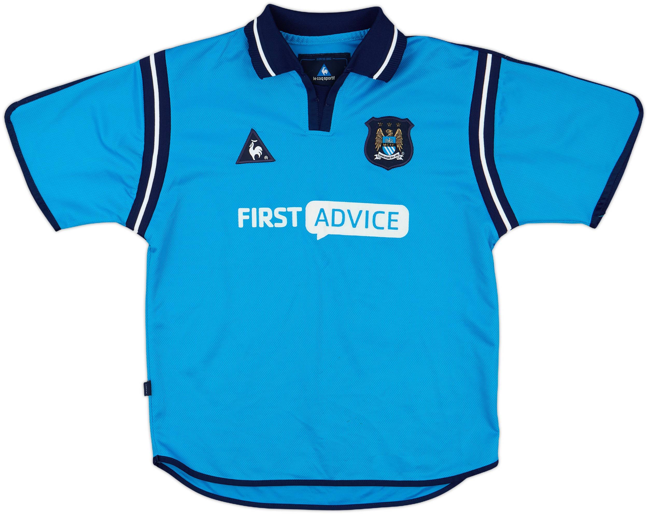2002-03 Manchester City Home Shirt - 8/10 - (M.Boys)
