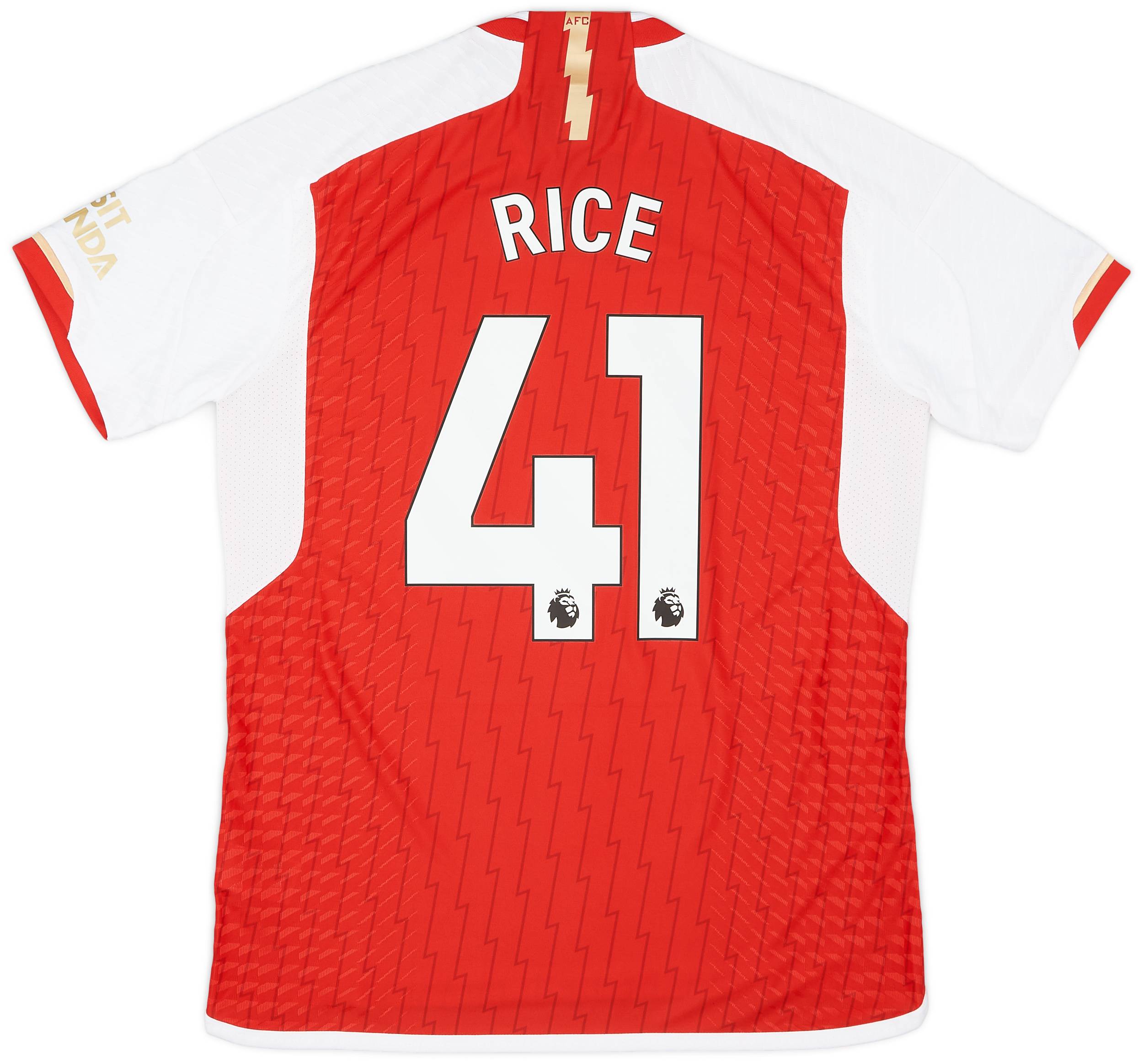 2023-24 Arsenal Authentic Home Shirt Rice #41