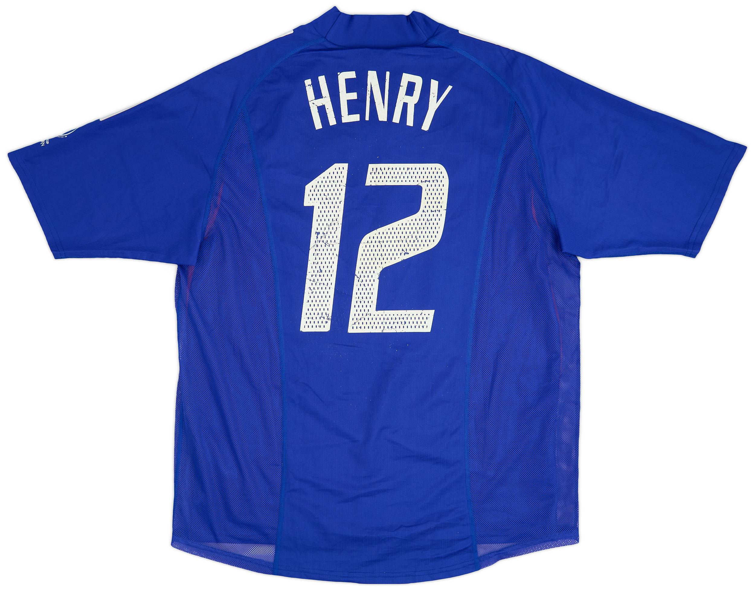 2002-04 France Player Issue Home Shirt Henry #12 - 5/10 - (XL)