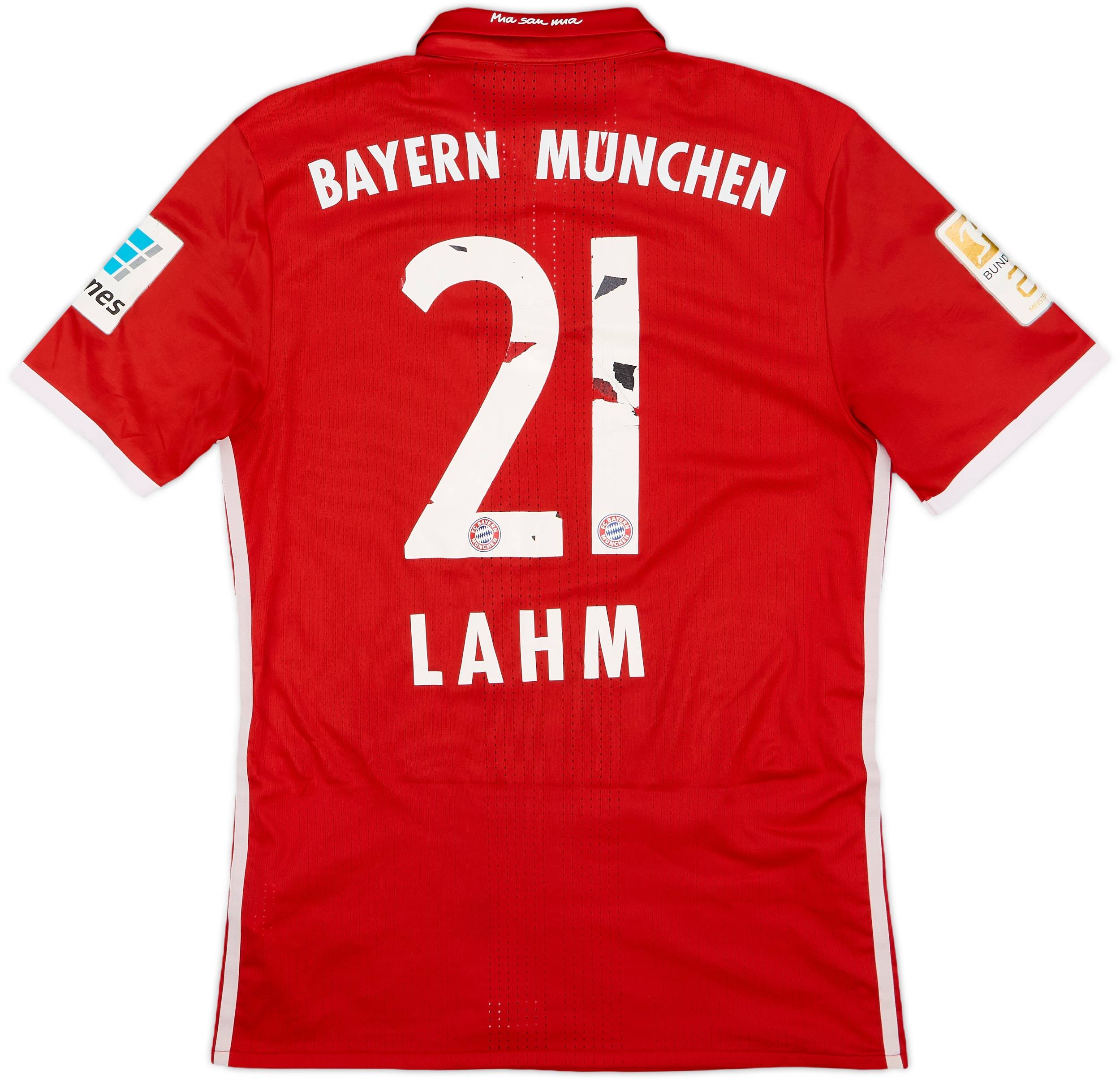 2016-17 Bayern Munich Authentic Home Shirt Lahm #21 - 5/10 - (M)