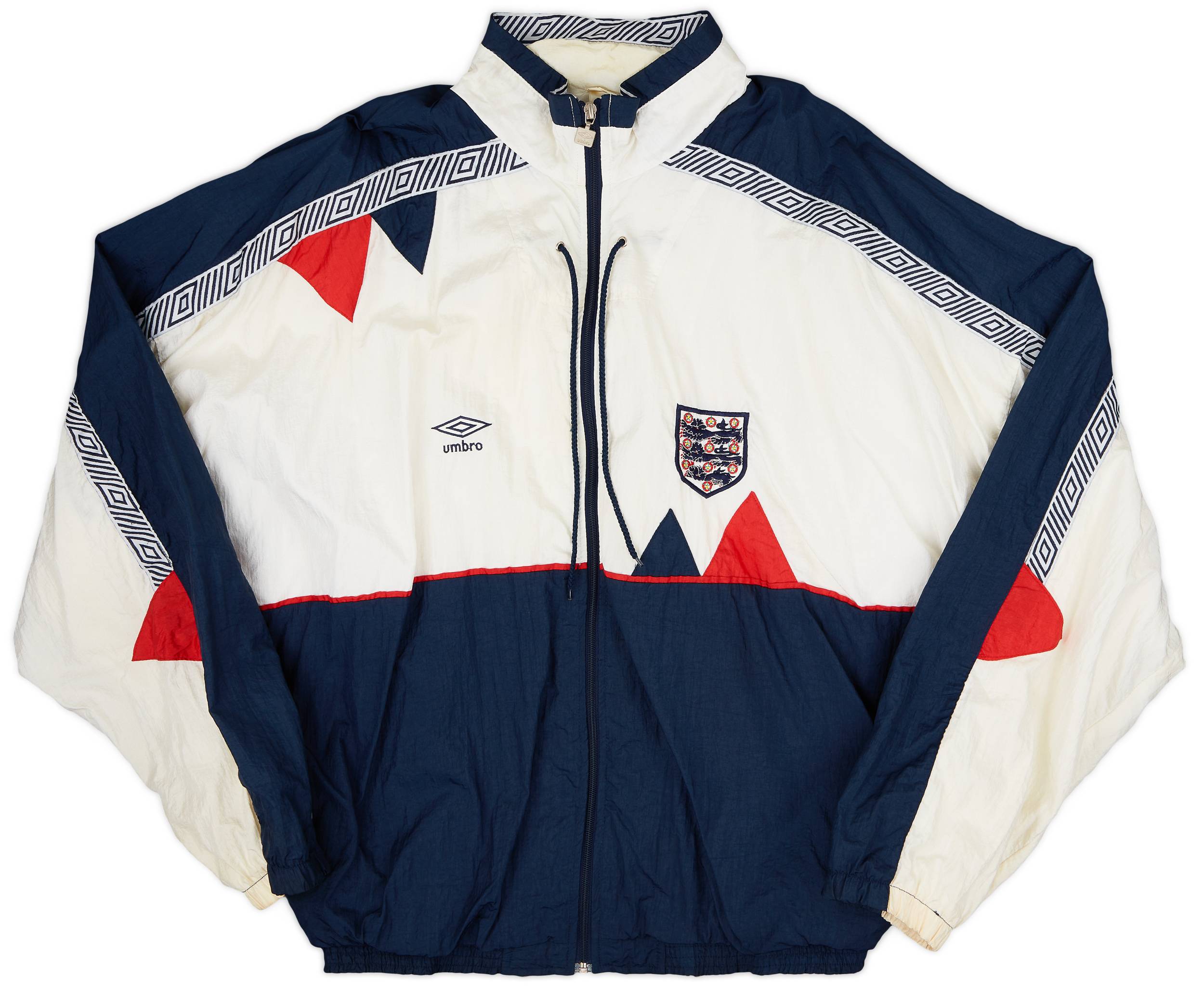 1990-92 England Umbro Track Jacket - 8/10 - (XL)