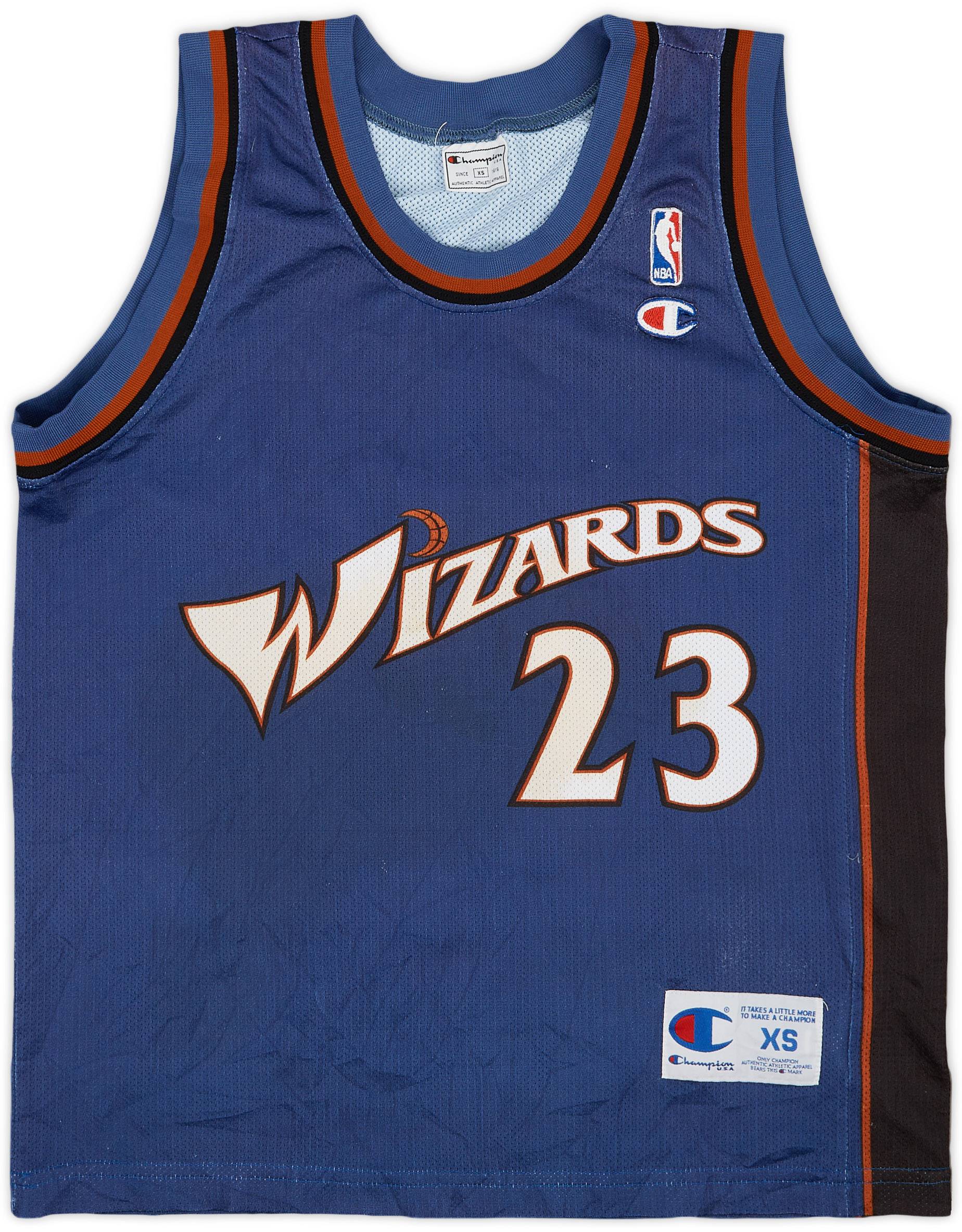 2001-03 Washington Wizards Jordan #23 Champion Away Jersey - 7/10 - (XS)