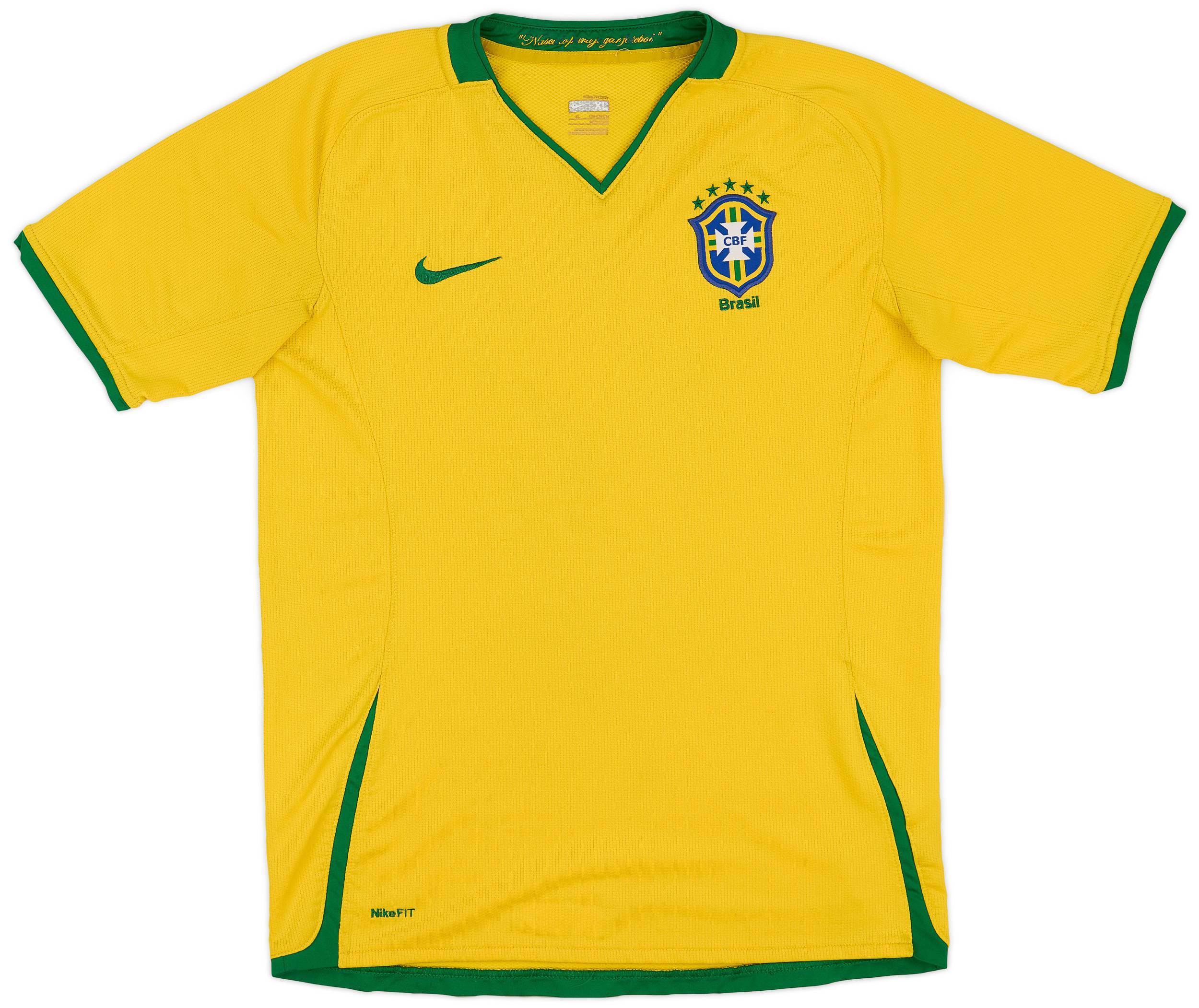 2008-10 Brazil Home Shirt - 7/10 - (XL.Boys)
