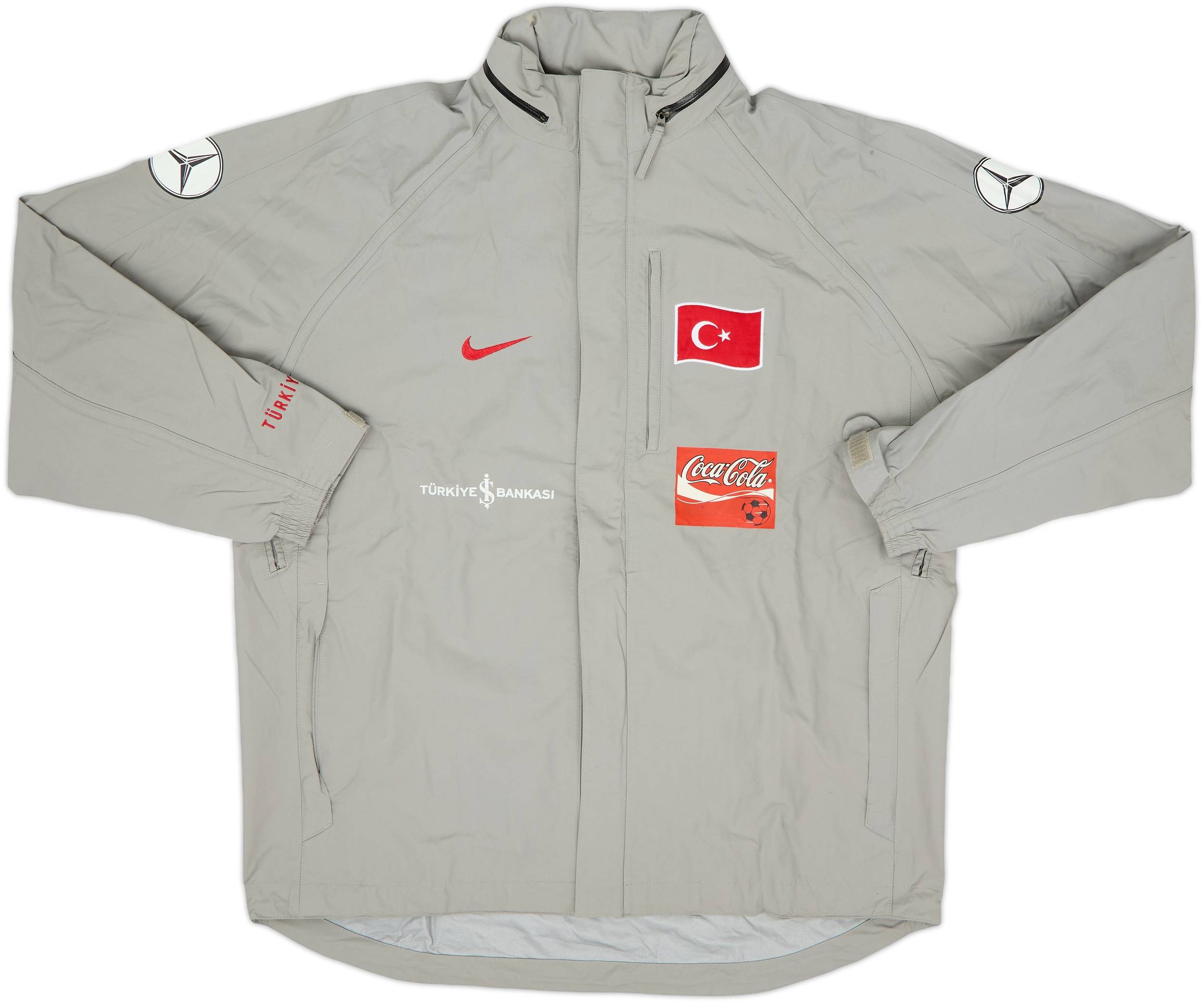 2004-06 Turkey Player Issue Nike Hooded Rain Jacket - 8/10 - (L)