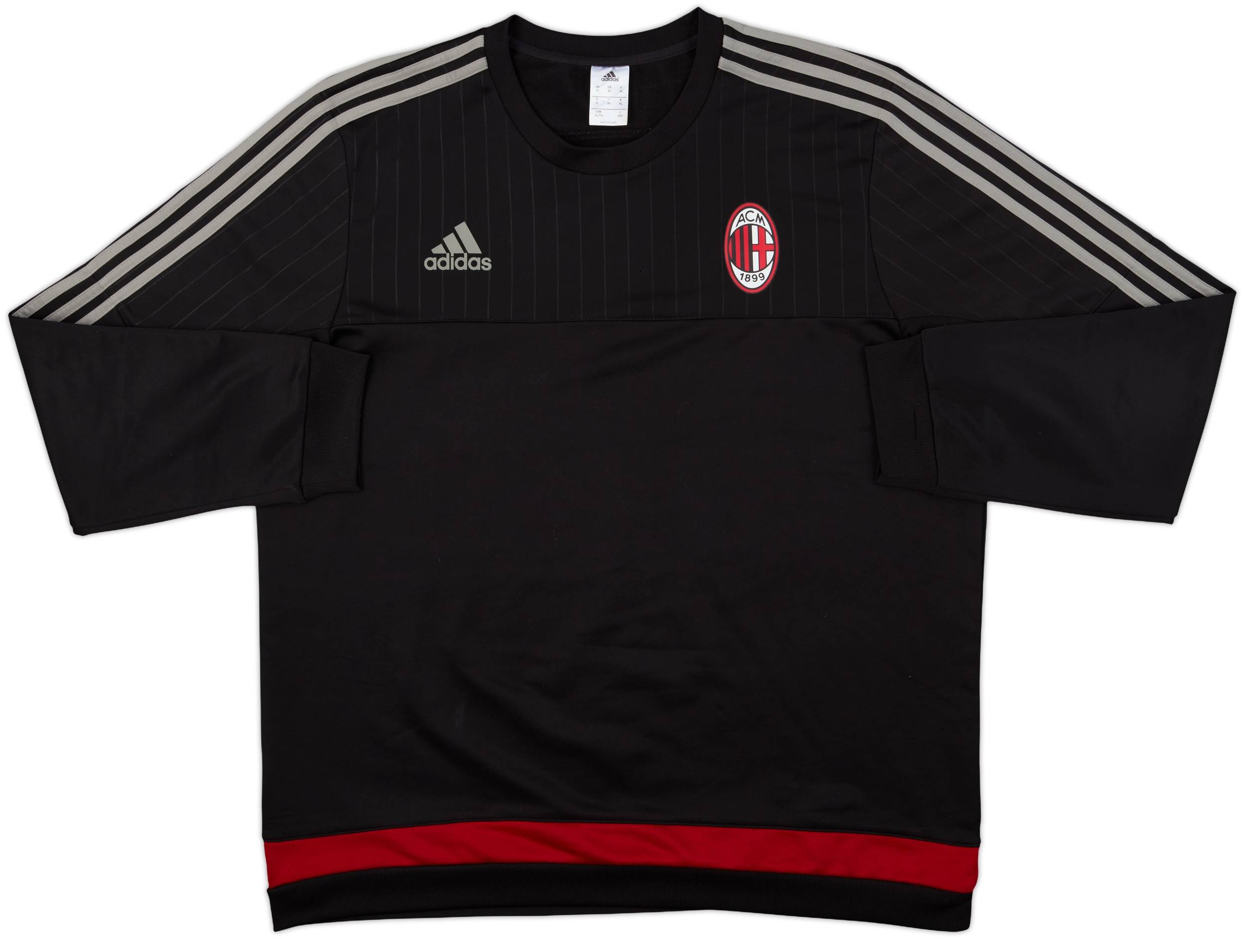 2015-16 AC Milan adidas Sweat Top - 6/10 - (XL)