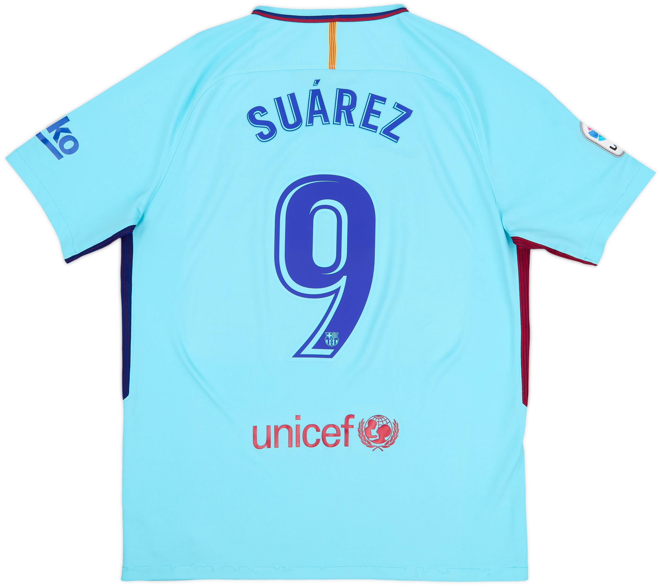 2017-18 Barcelona Away Shirt Suarez #9 - 8/10 - (L)