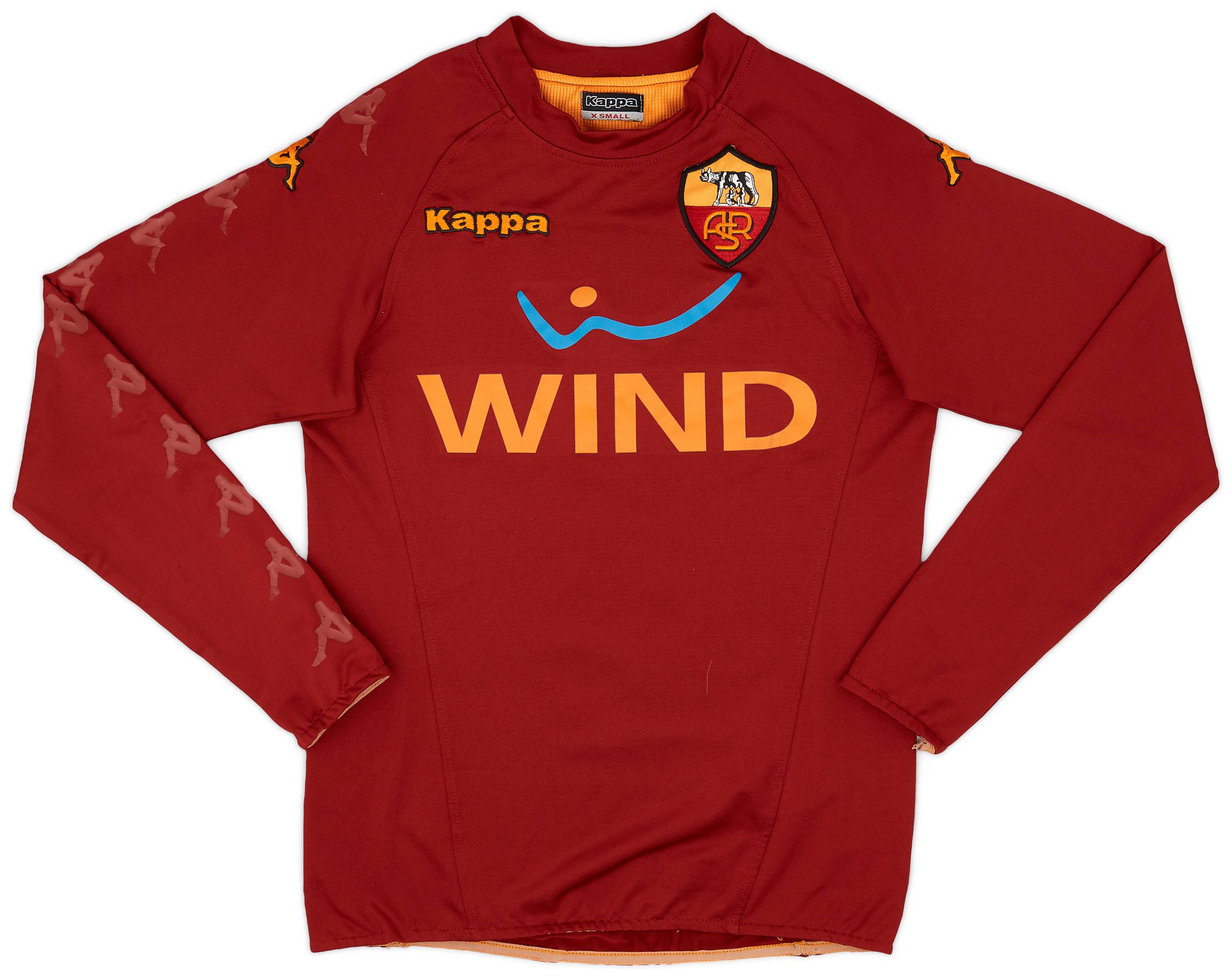 2008-09 Roma Kappa Training L/S Shirt - 7/10 - (XS)