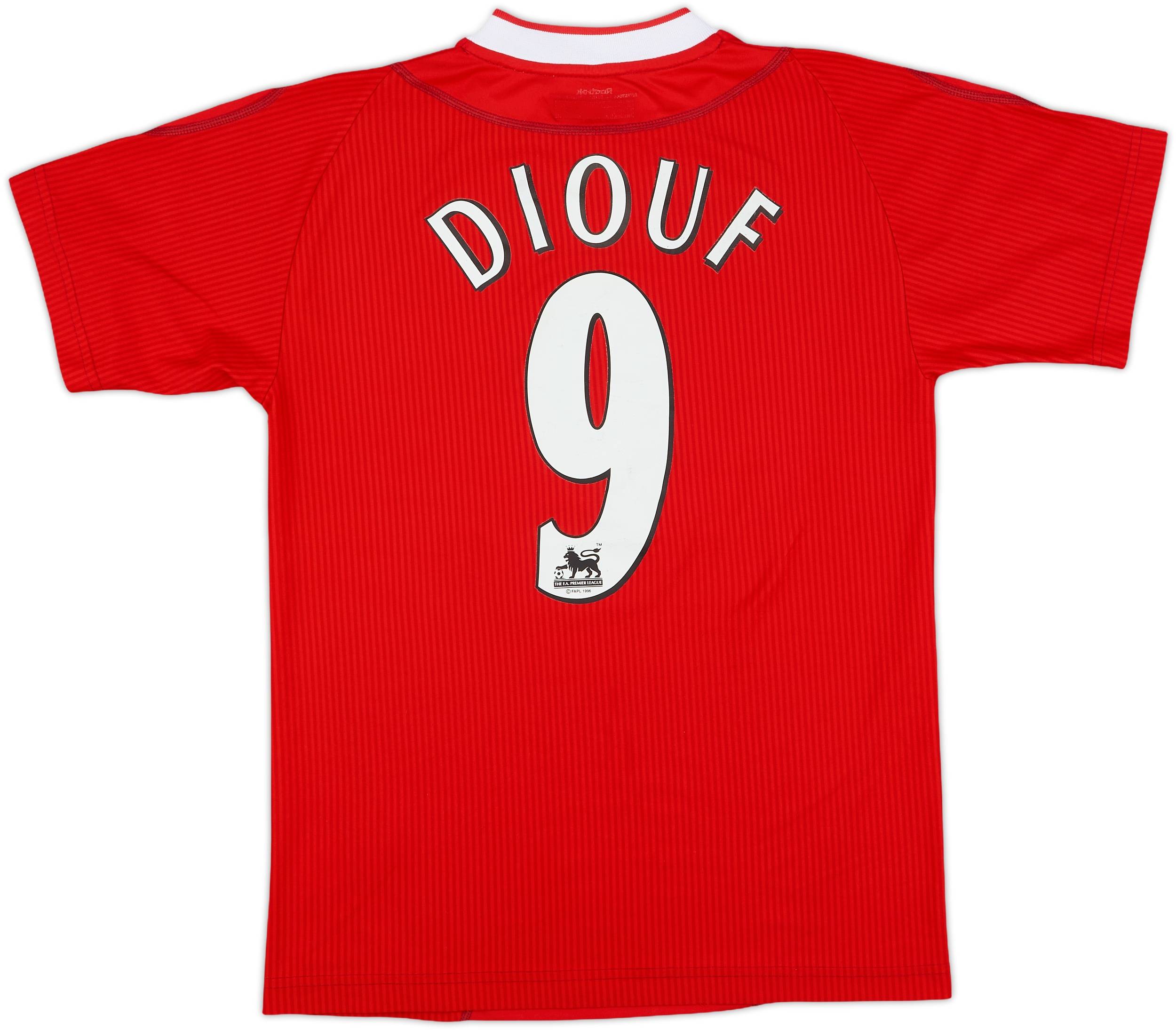 2002-04 Liverpool Home Shirt Diouf #9 - 8/10 - (Y)