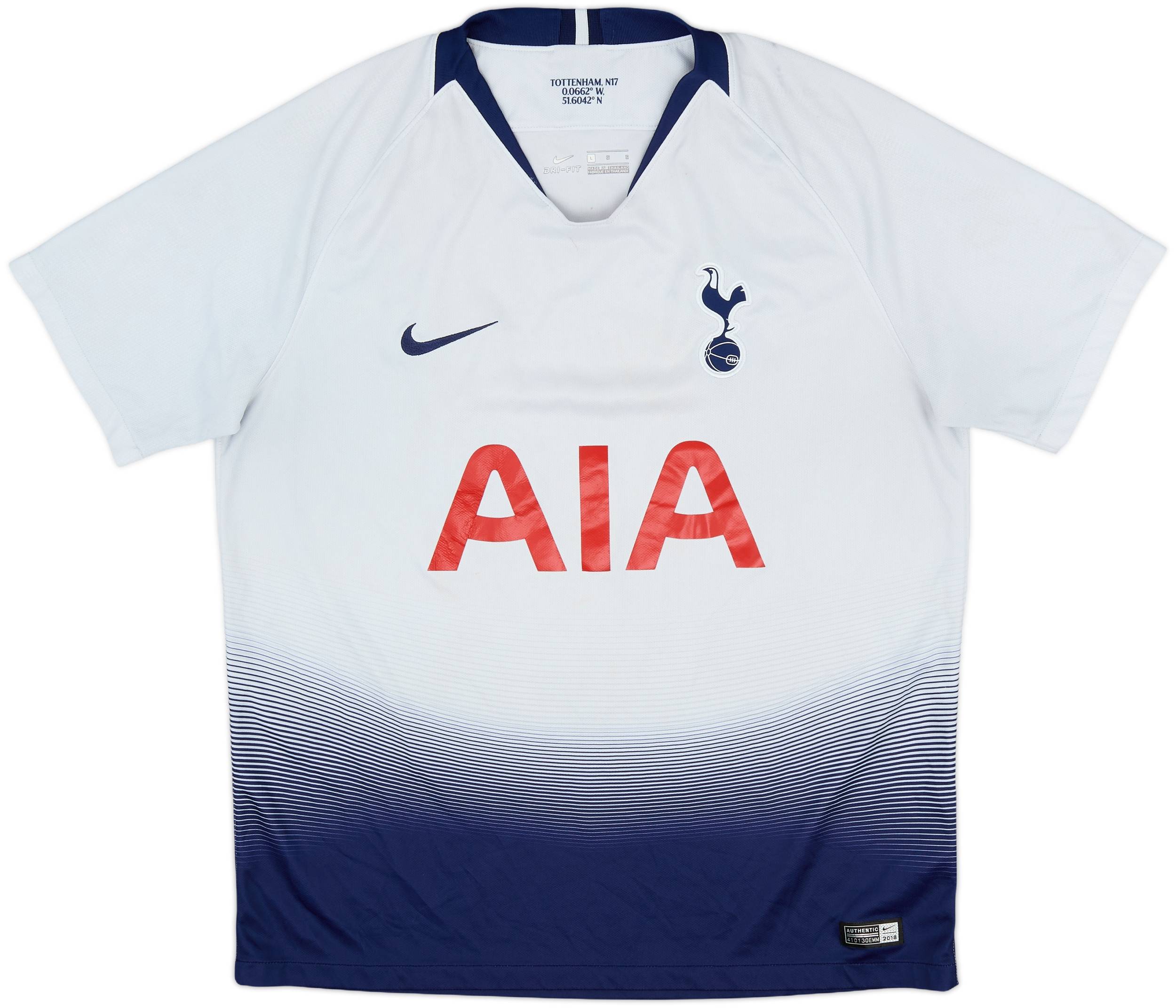 2018-19 Tottenham Home Shirt - 4/10 - (L)