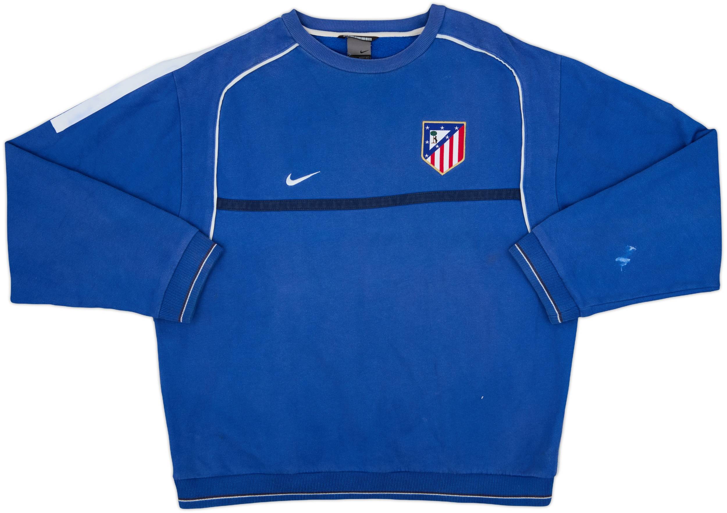 2002-03 Atletico Madrid Nike Sweat Top - 5/10 - (L)