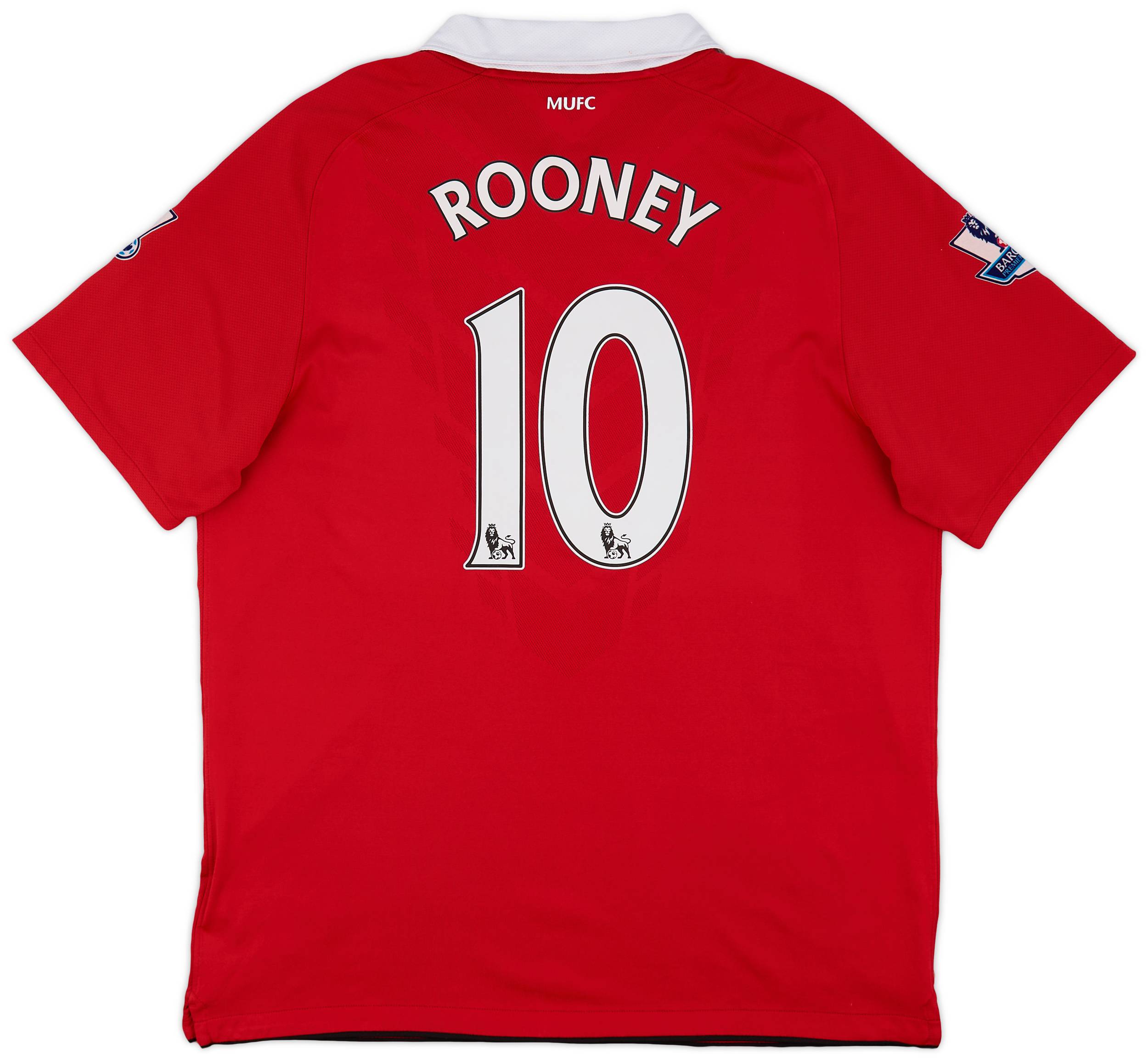 2010-11 Manchester United Home Shirt Rooney #10 - 7/10 - (XL)