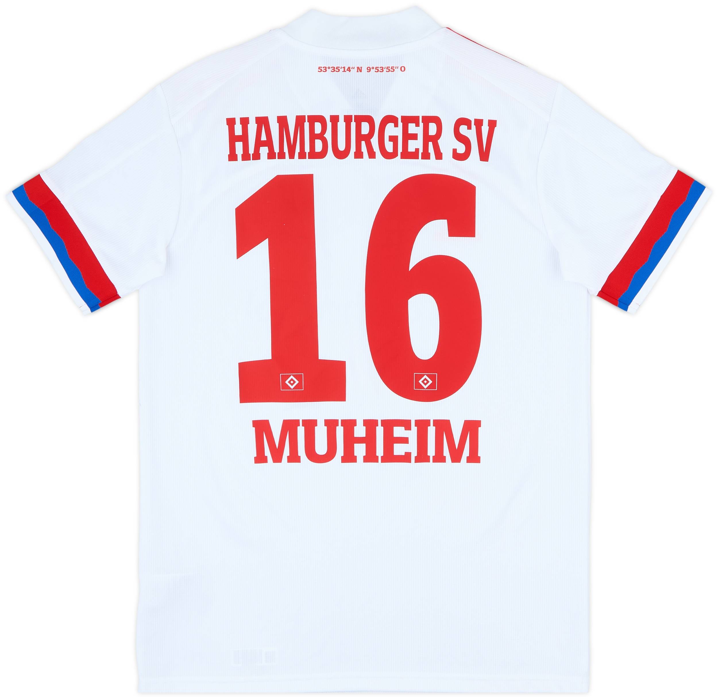 2020-21 Hamburg Home Shirt Muheim #16 - 9/10 - (M)