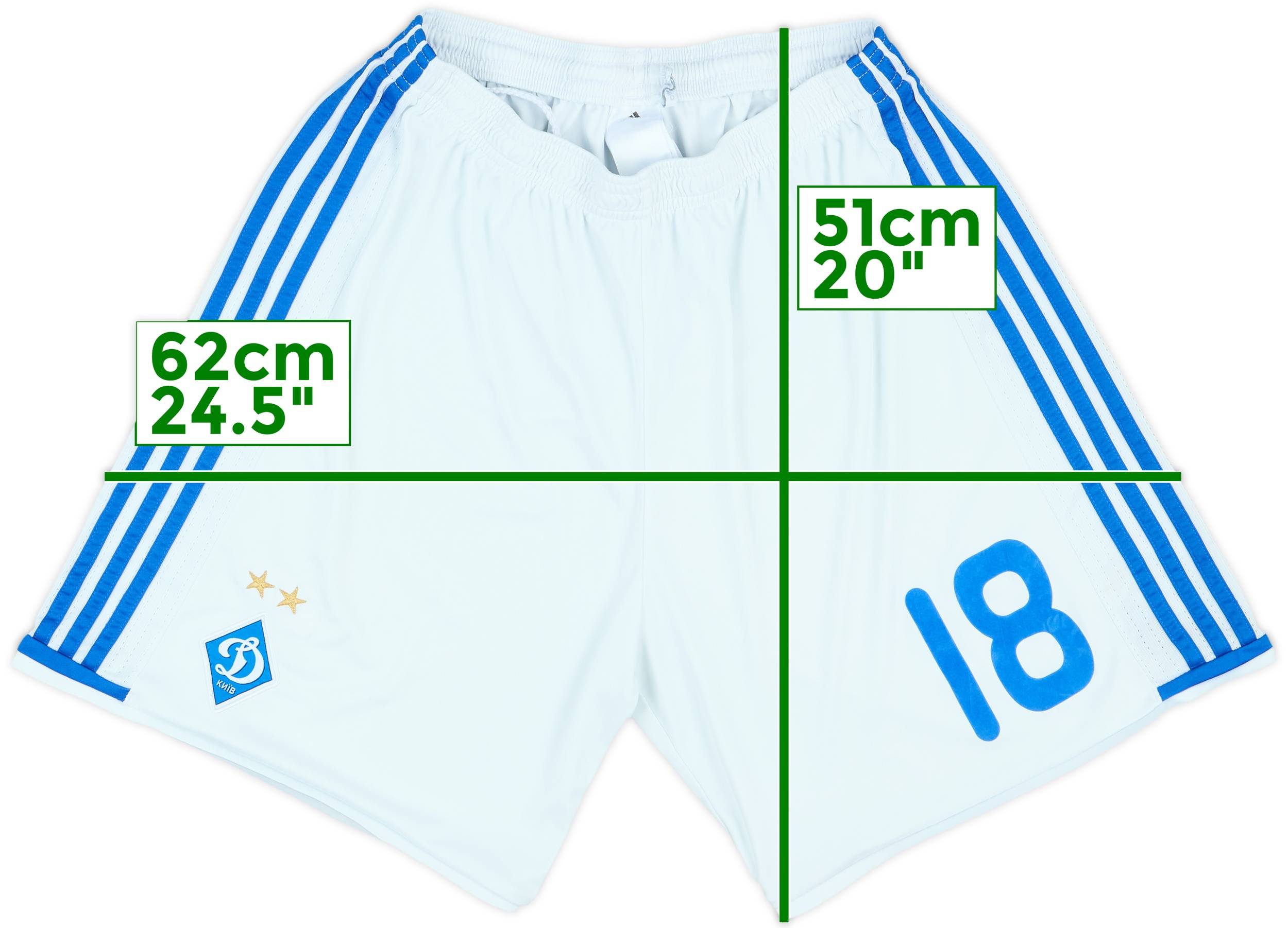 2016-17 Dynamo Kyiv Player Issue Home Shorts #18 - 5/10 - (L)