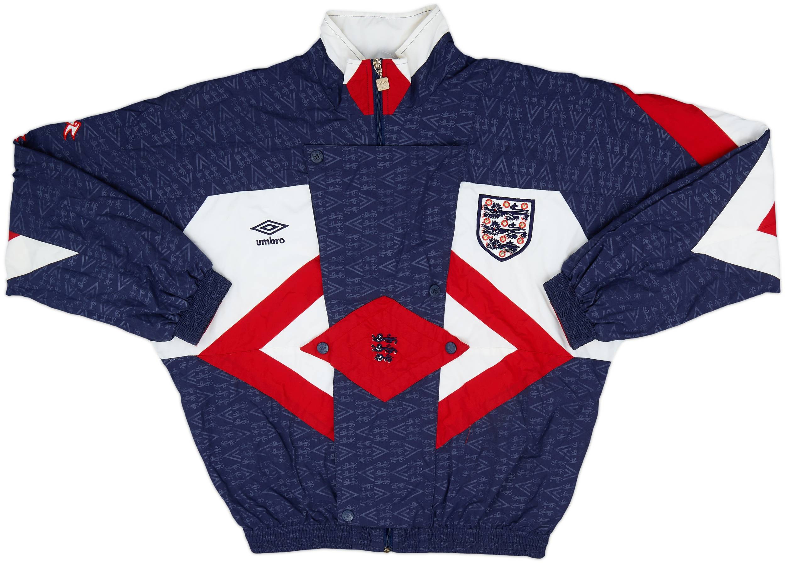 1990-92 England Umbro Tracksuit - 8/10 - (S)
