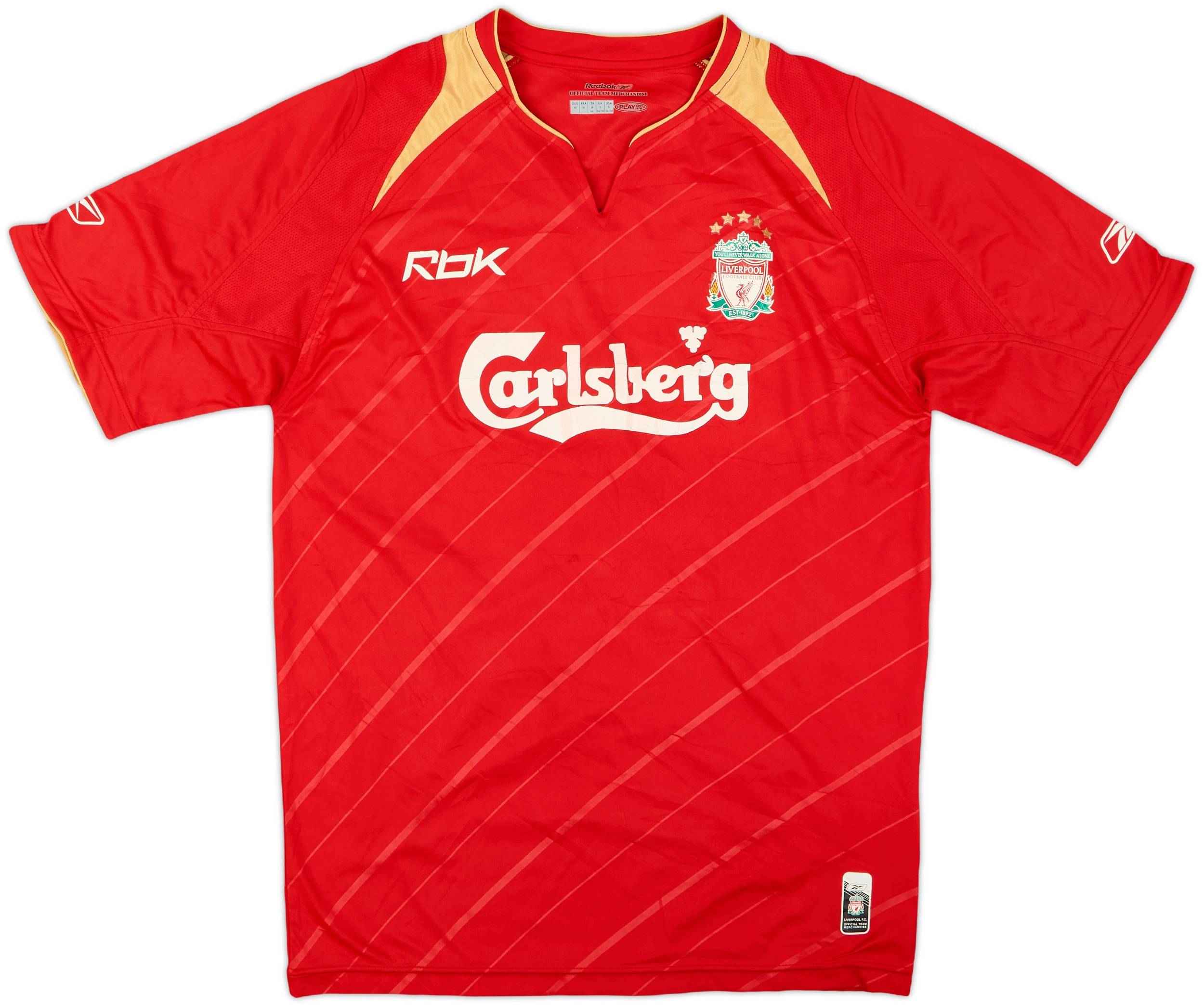 2005-06 Liverpool CL Home Shirt - 5/10 - (S)