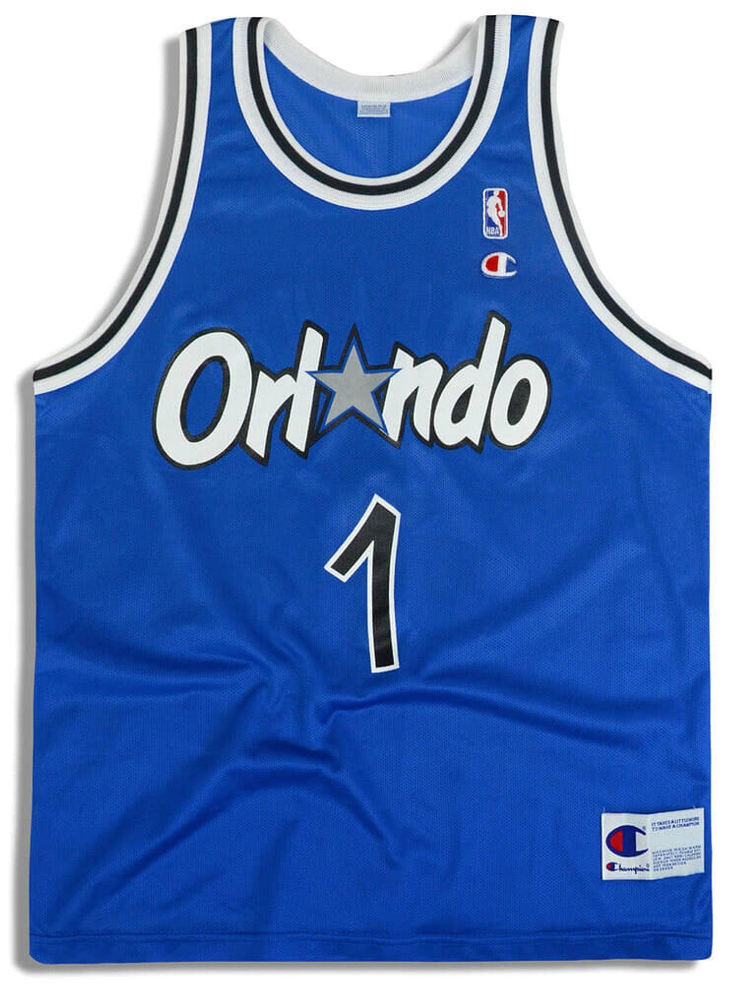 1995-98 Orlando Magic Hardaway #1 Champion Jersey (Away) Y