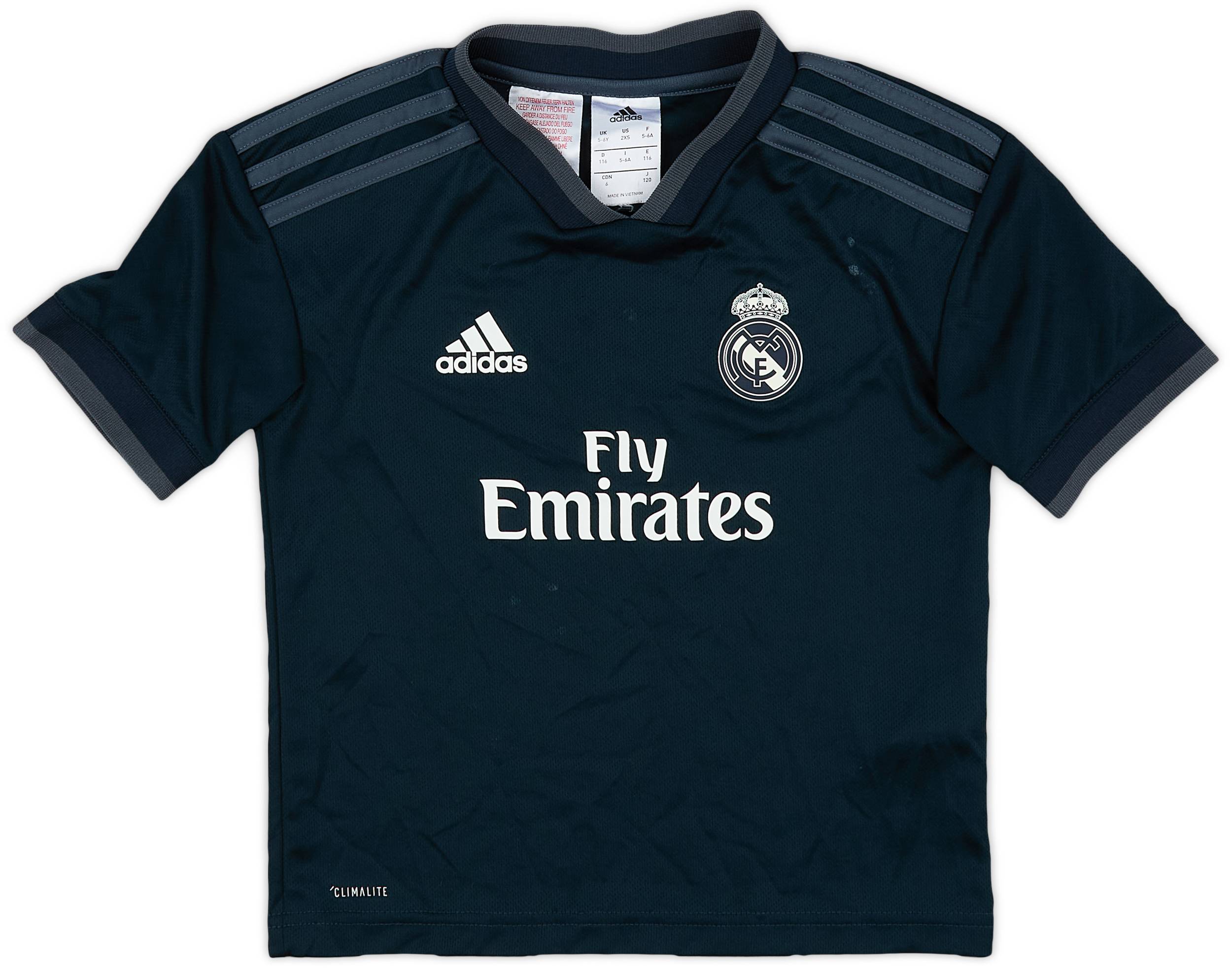 2018-19 Real Madrid Away Shirt - 5/10 - (5-6 Years)