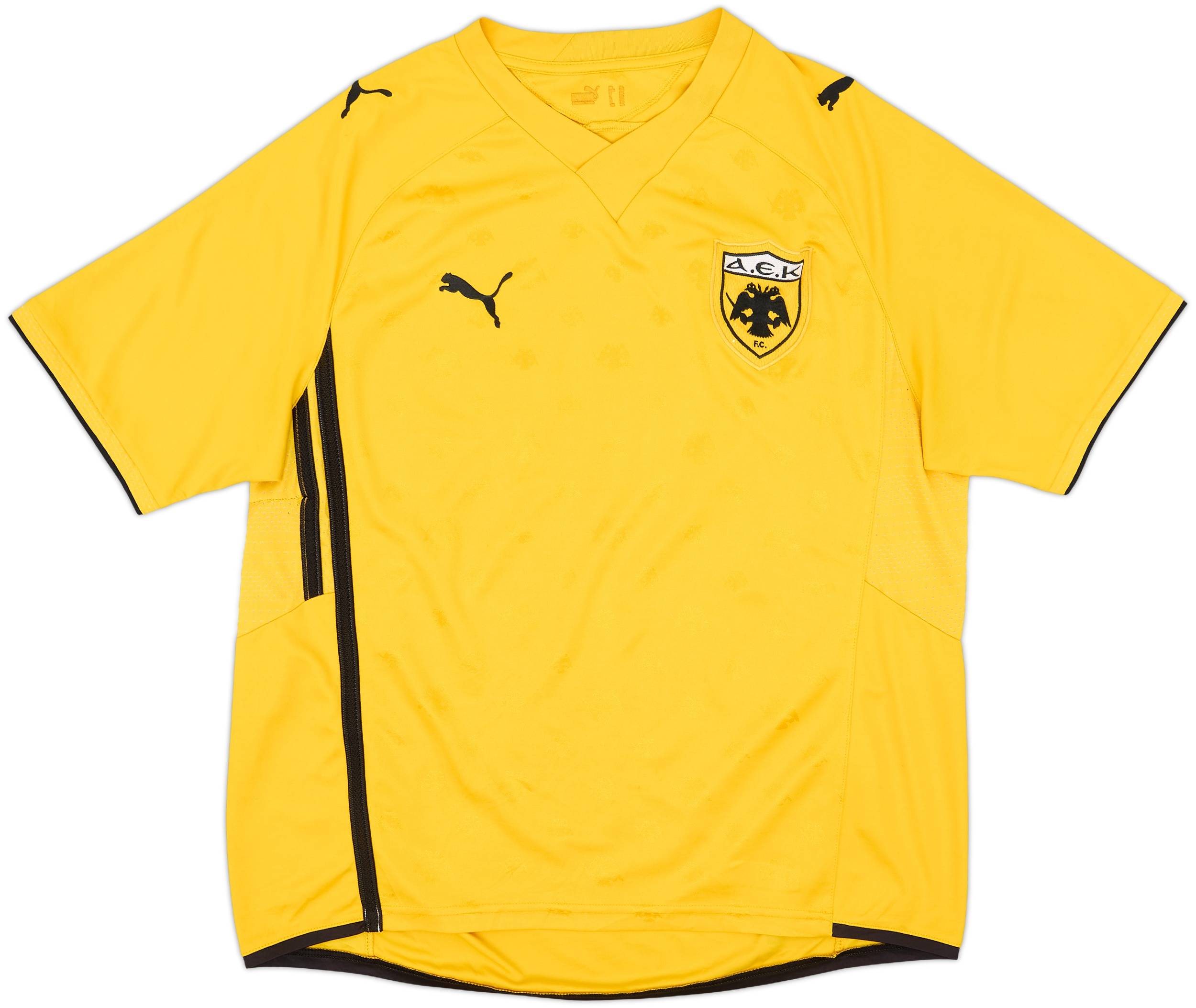 2009-10 AEK Athens Home Shirt #10 - 8/10 - (L)