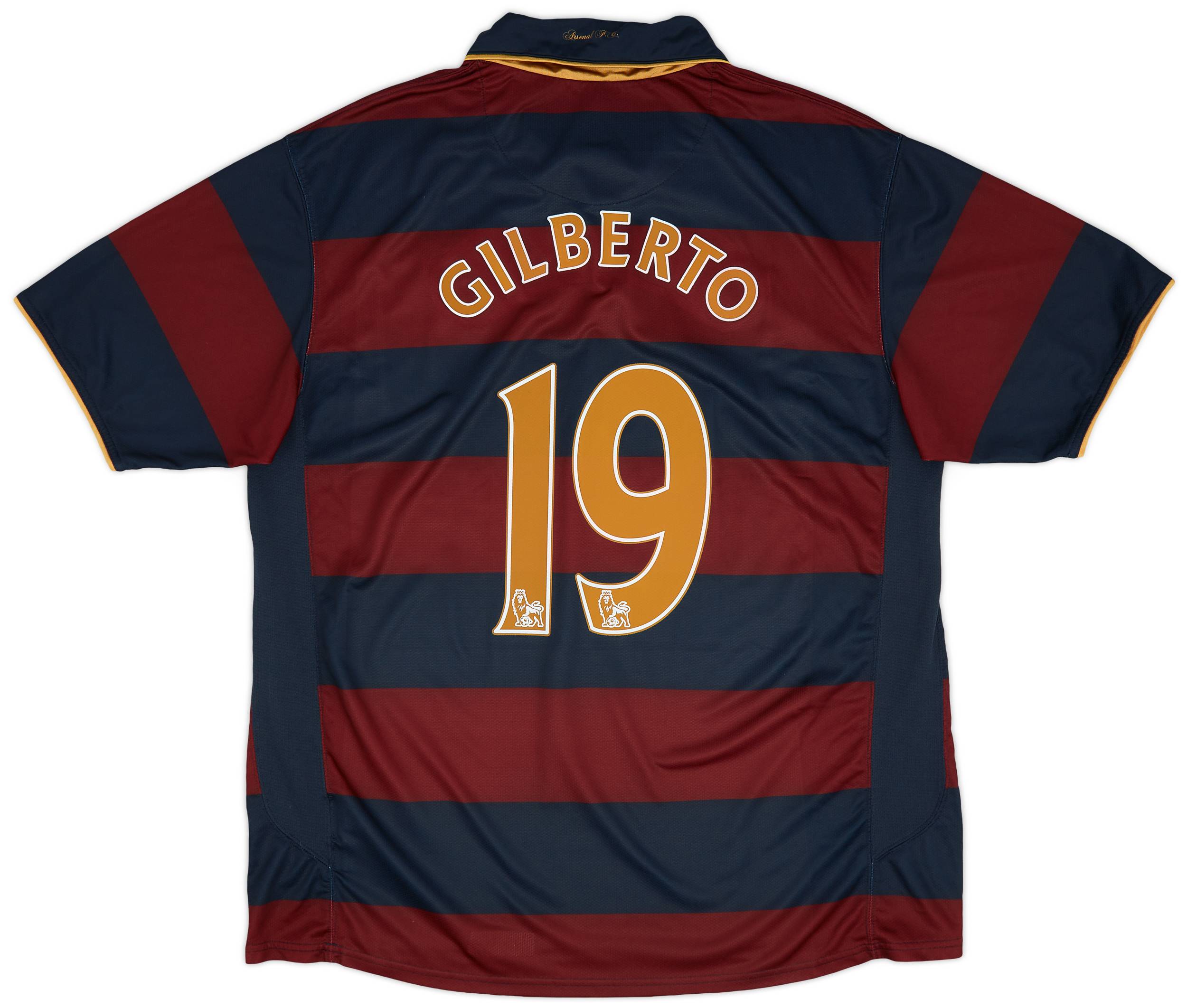 2007-08 Arsenal Third Shirt Gilberto #19 - 8/10 - (XL)