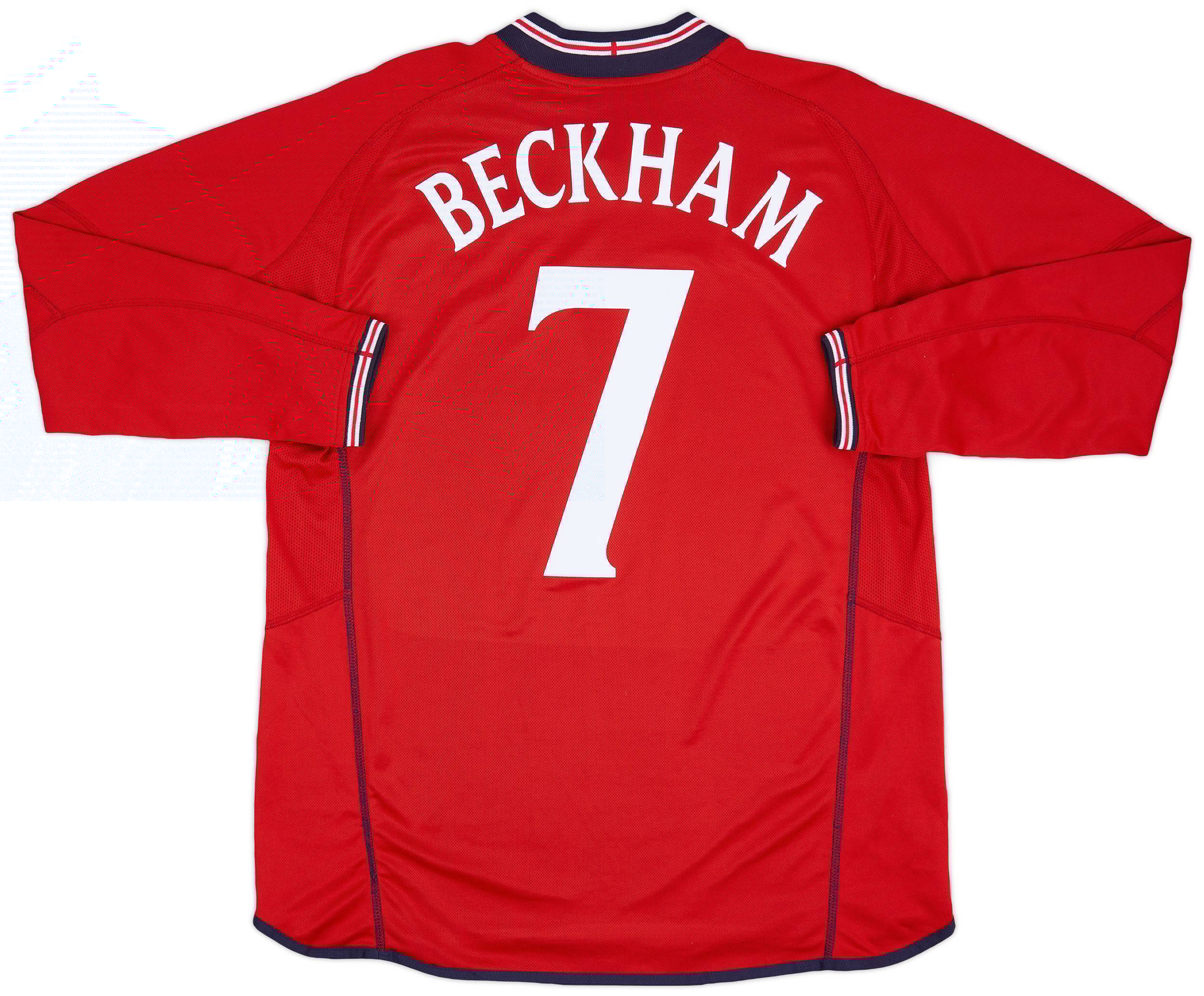 2002-04 England Away L/S Shirt Beckham #7
