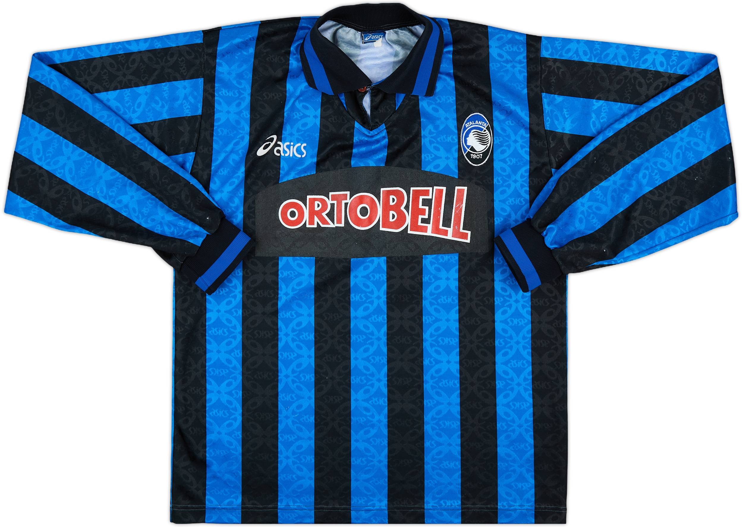 1995-96 Atalanta Match Issue Home L/S Shirt #10